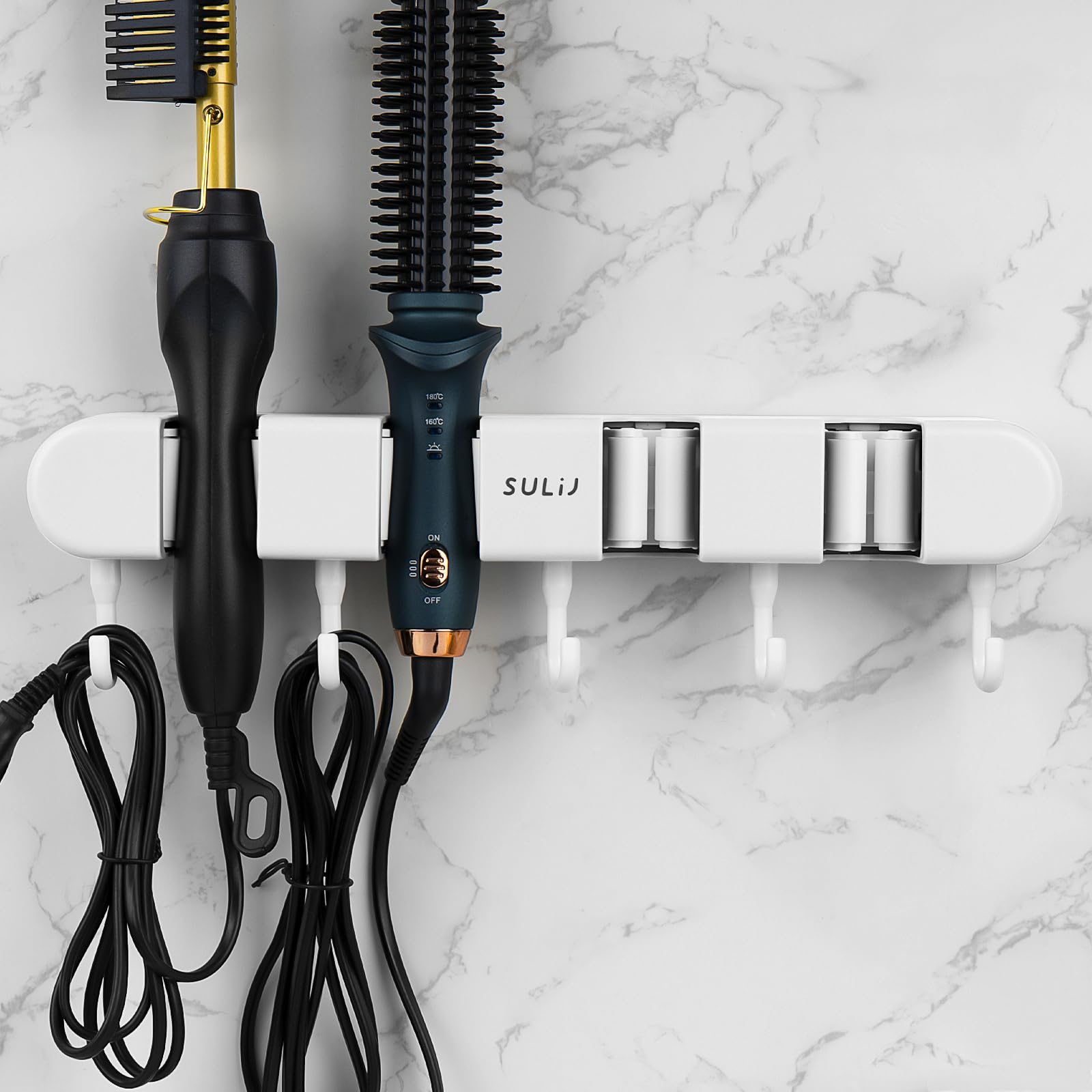 Amazon.com: HappyLily Hair Curler Storage Organizer Stand with Hook ...