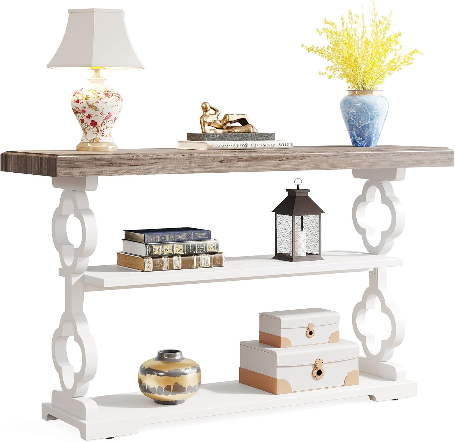 Amazon.com: Tribesigns Farmhouse Console Table, 55 inch Long Sofa Table ...