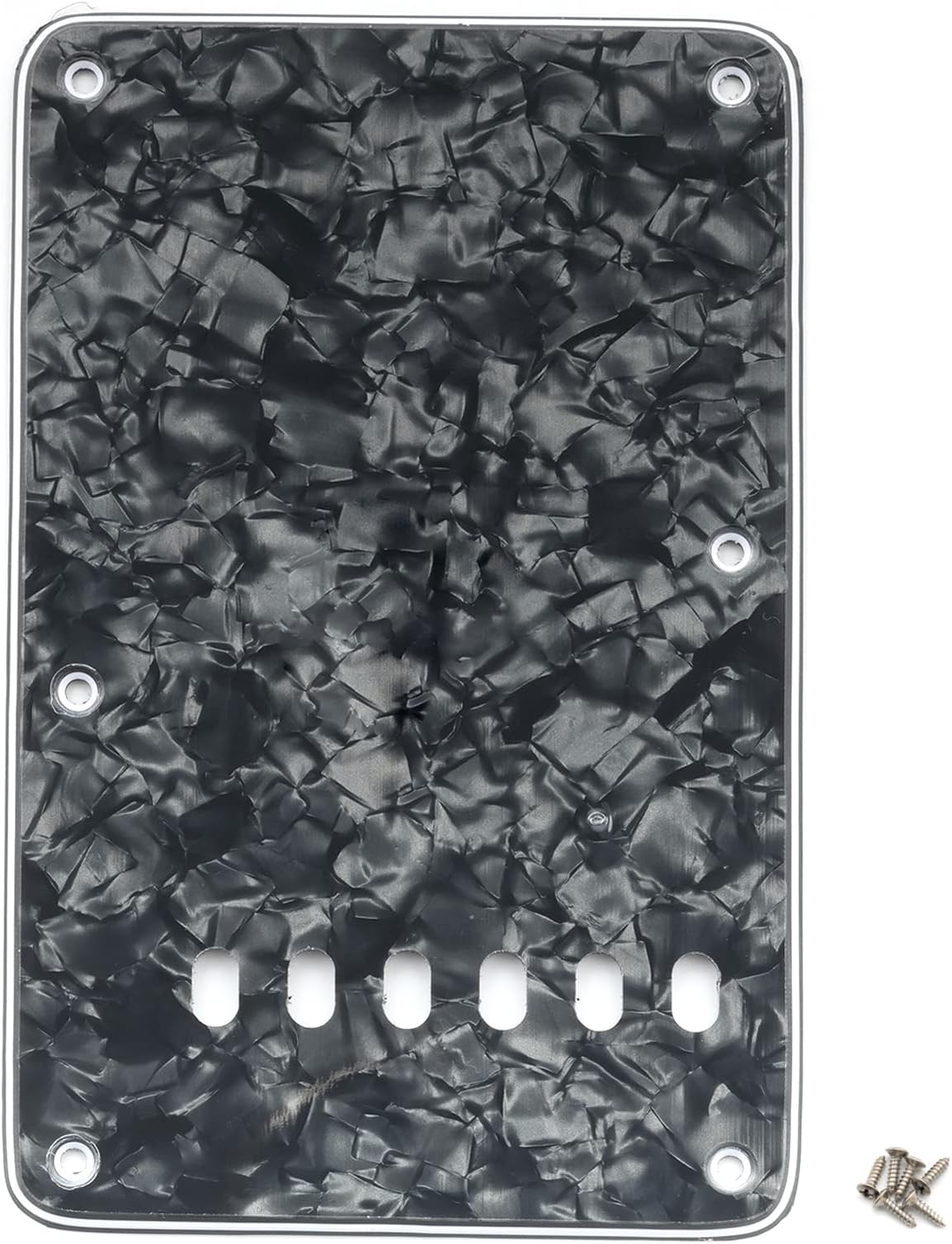 Amazon.com: Musiclily 6 Hole Strat Back Plate Tremolo Cavity Cover ...