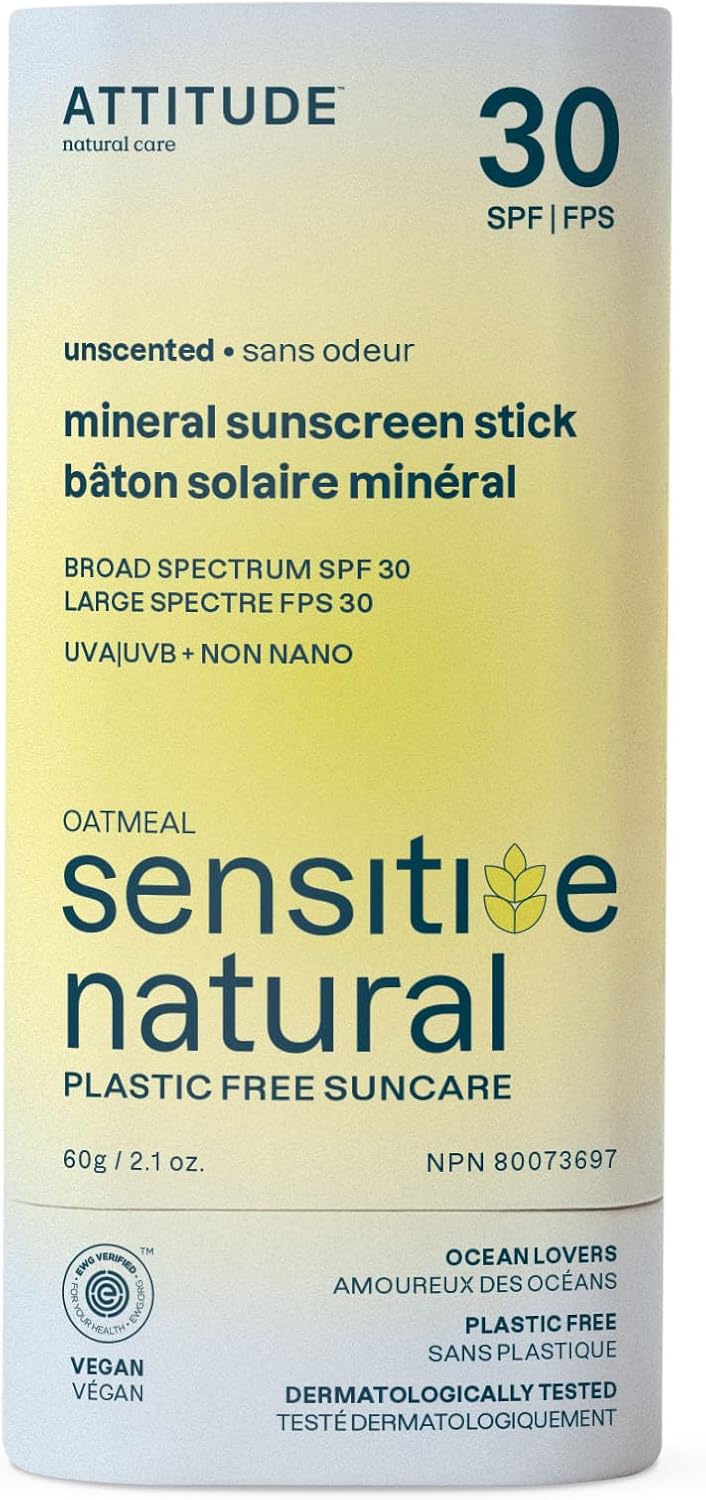 ATTITUDE Mineral Sunscreen Stick - Sensitive Skin Protection