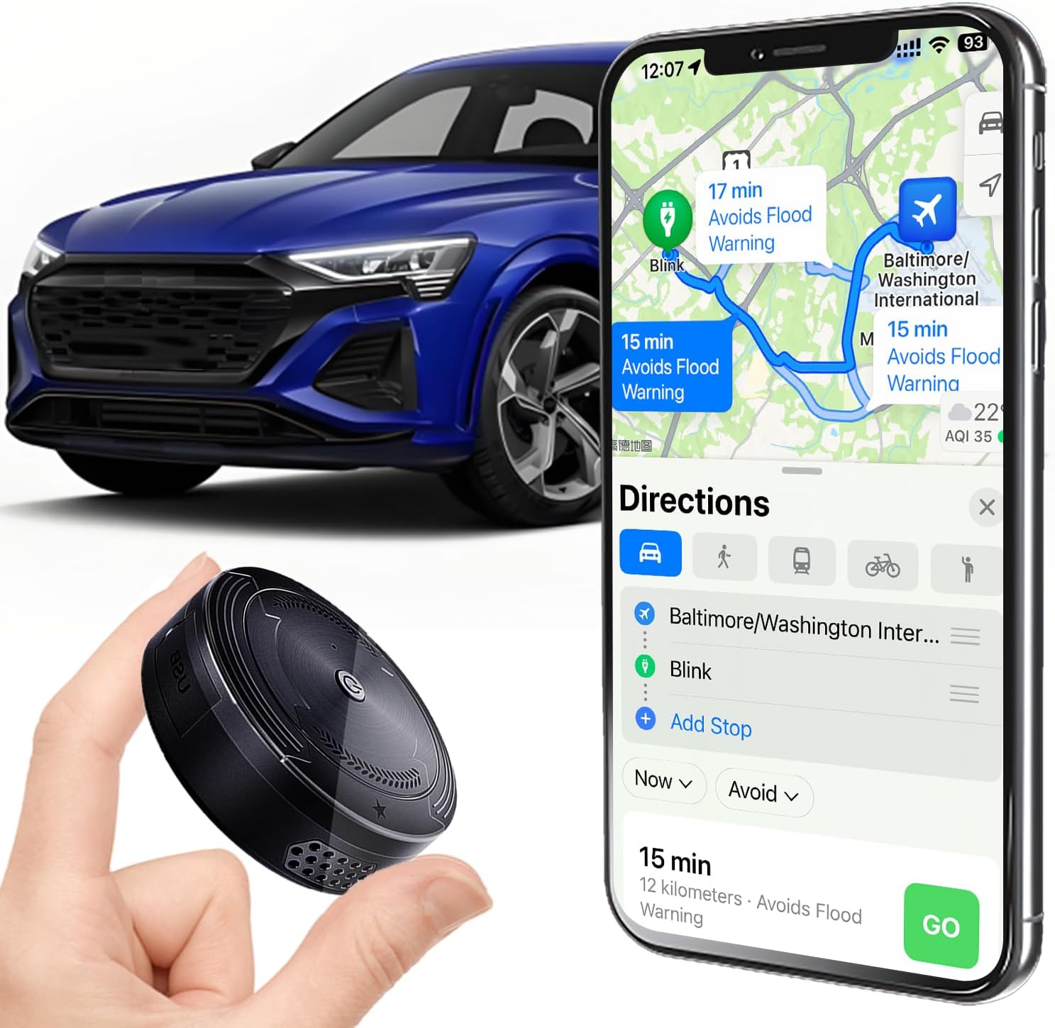Amazon.com: Mini GPS Tracker for Vehicles Real Time Car GPS Tracker for Kids with Full Global ...