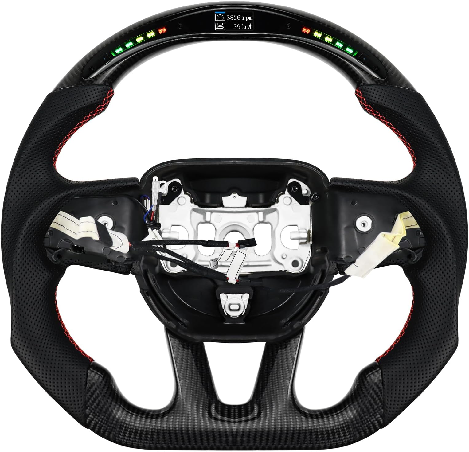 Amazon.com: LED Steering Wheel Race Digital Display Shift Lights Carbon ...