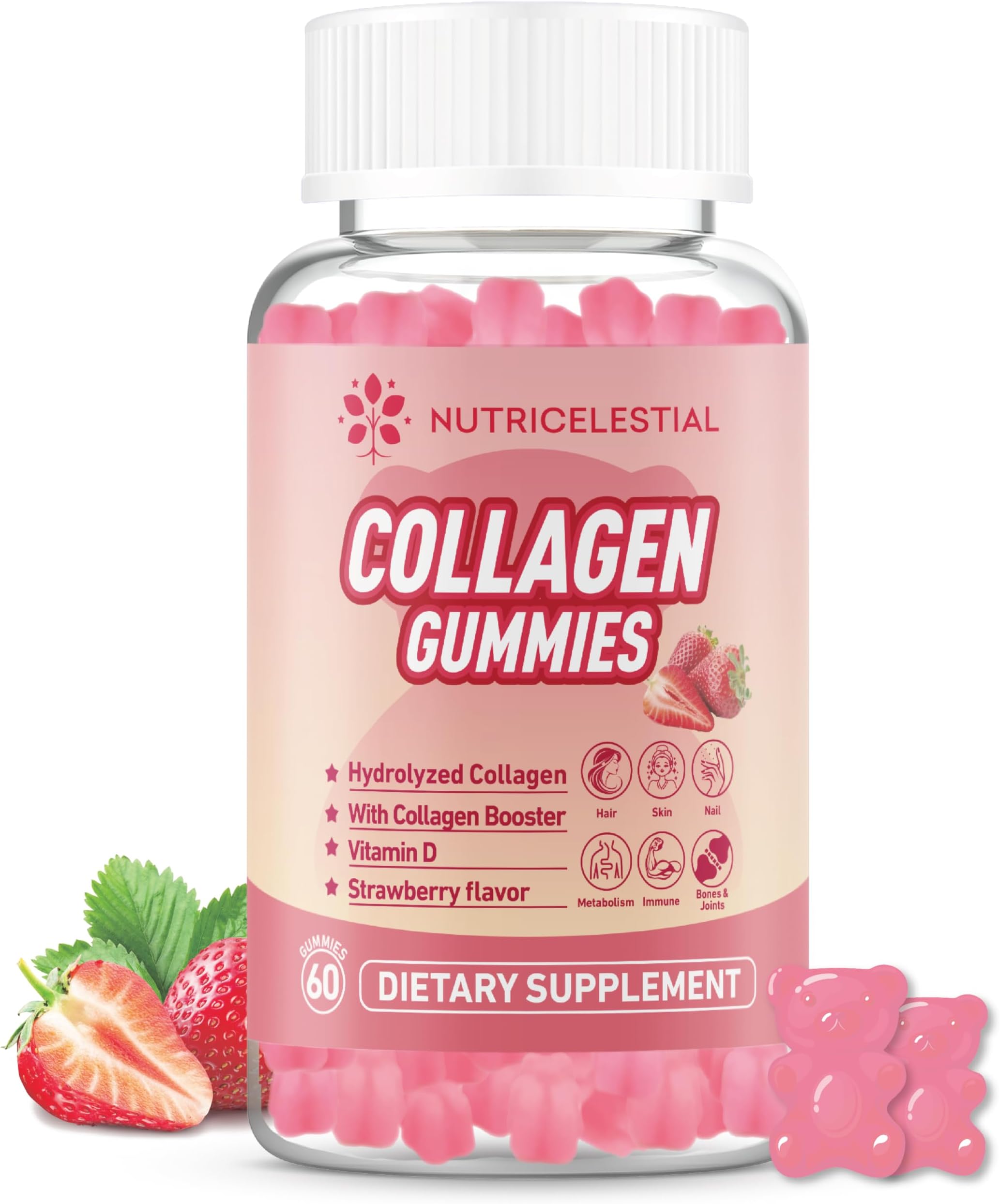 Amazon.com: NUTRICELESTIAL Collagen Gummies - Hydrolyzed Collagen with ...