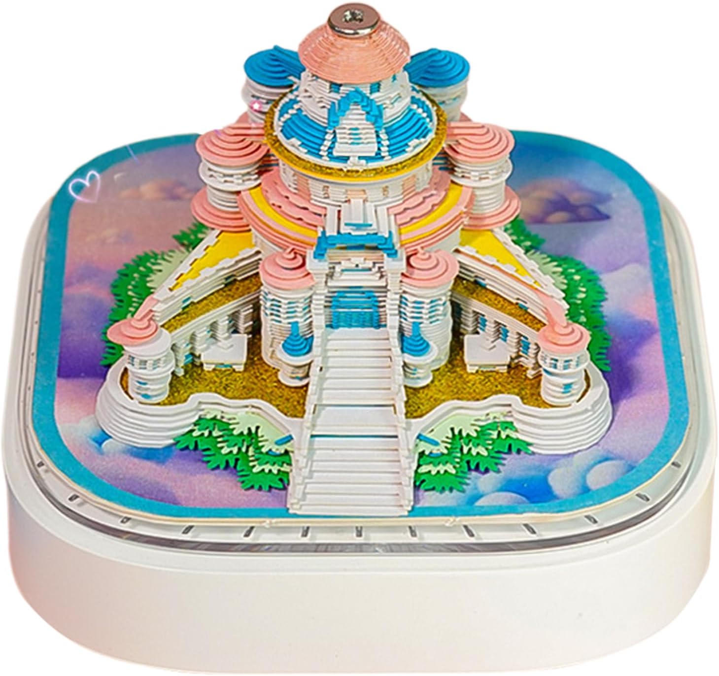 3D Castle Calendar, 2026 Desk Notepad Calendar, Tear-away Paper Carving ...