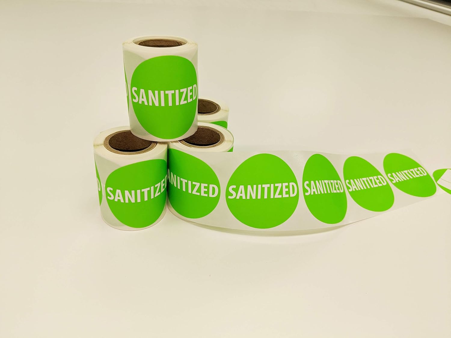 "Sanitized" Labels (100/roll) | Removable Labels | Apply On Sanitized ...