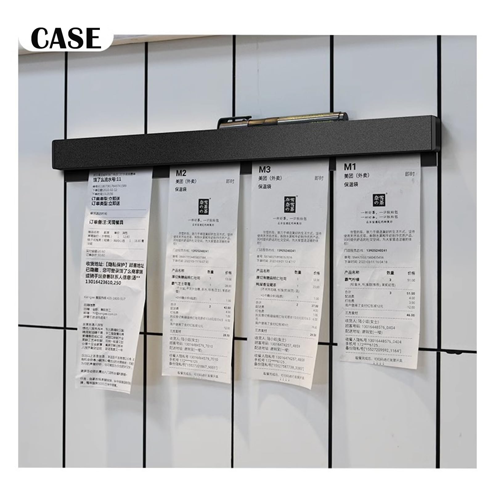 Snapklik.com : 2 Pieces Ticket Holder Receipt Holder For Restaurant ...