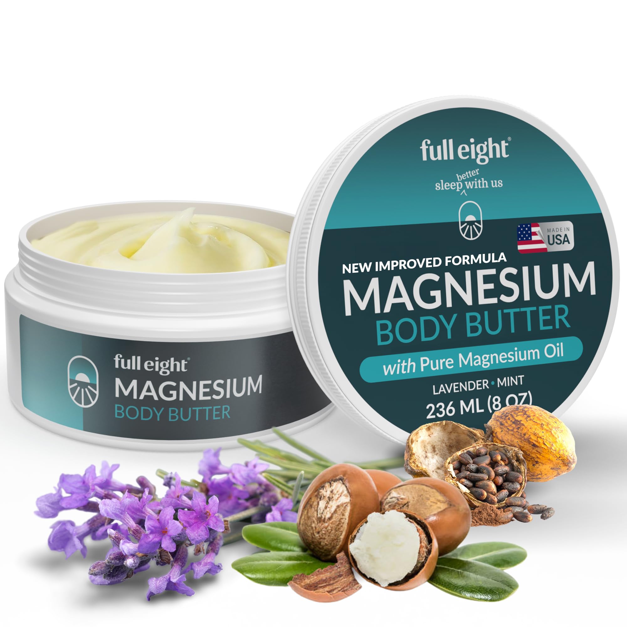 Amazon.com : Magnesium Body Butter – New Improved Formula, Quick Ease ...