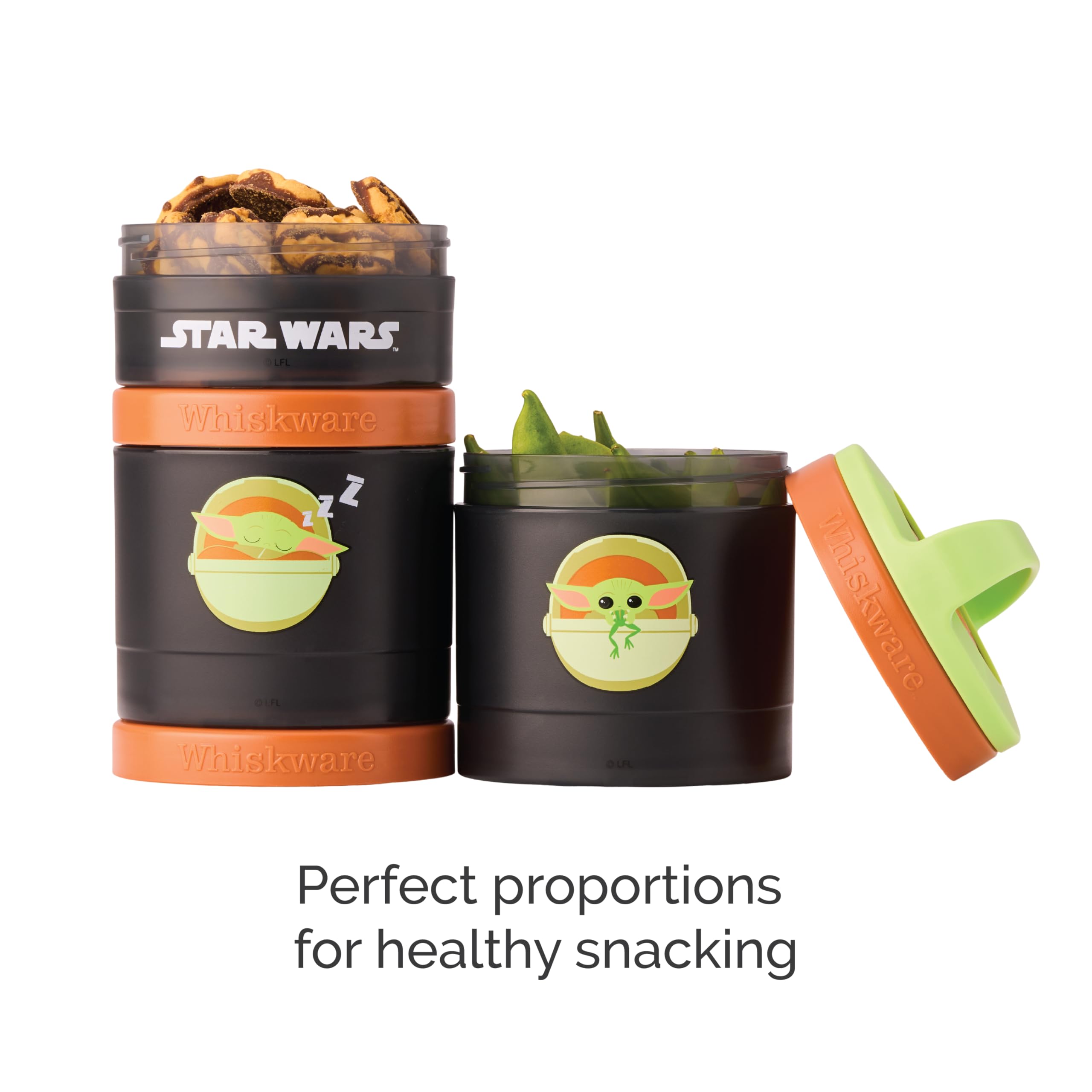 Snapklik.com : Whiskware Star Wars Stackable Snack Containers For Kids ...