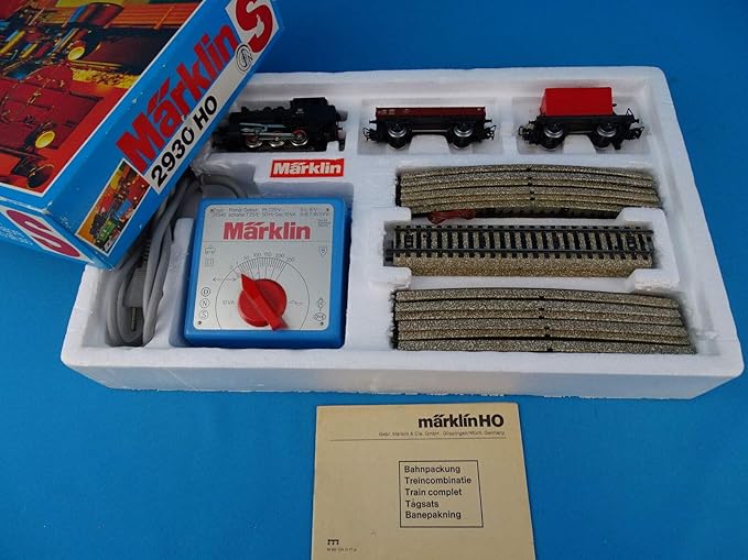 MARKLIN HO BEGINEERS Starter Train Set S-2930 with Oval M Tracks and ...