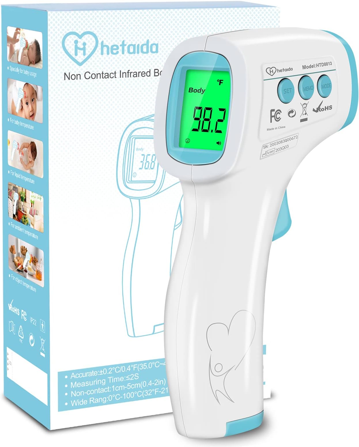 Amazon.com: Exergen Thermometer, Temporal Scanner 1 thermometer ...