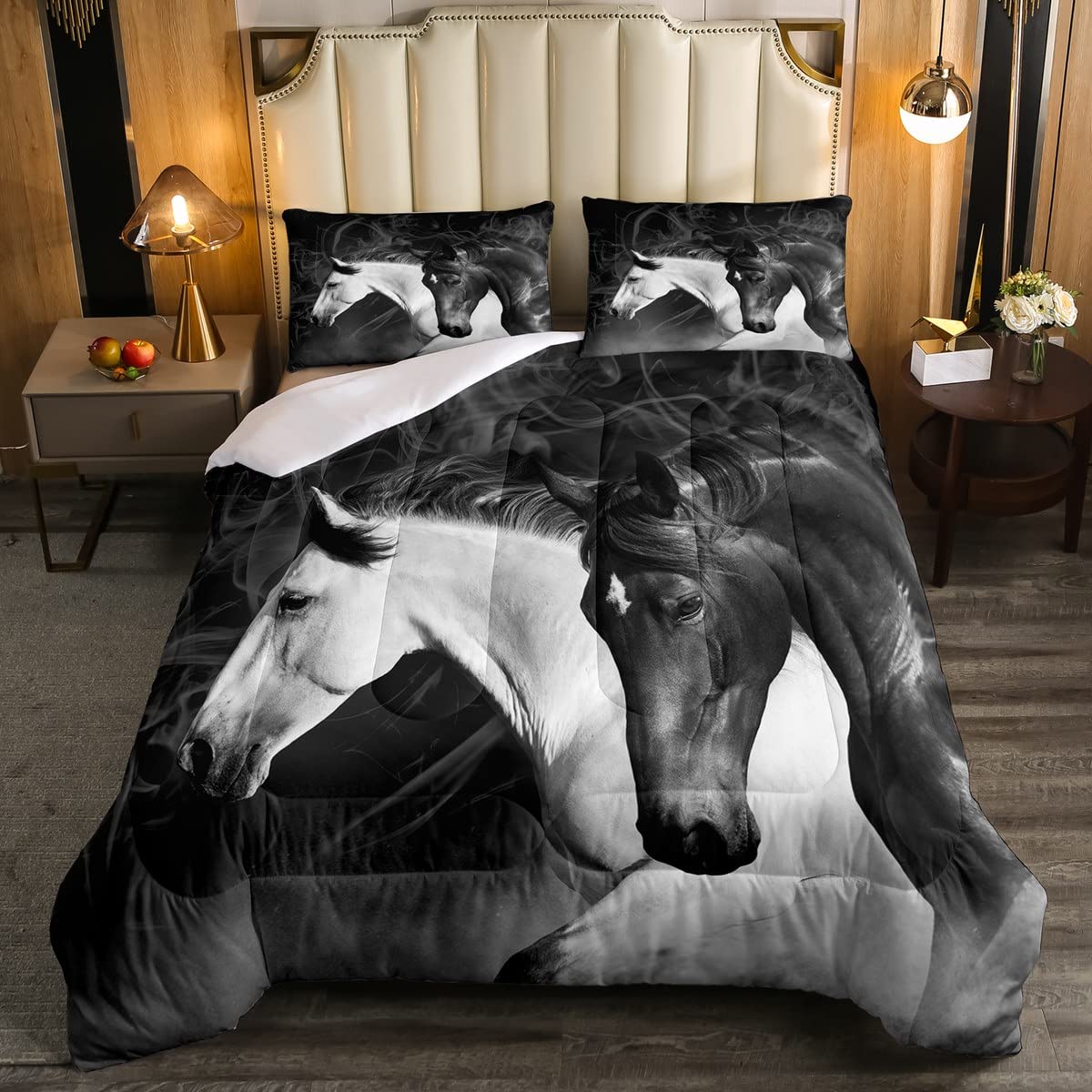Horse Themed Comforter Sets White Horse Bedding Sets Full For Kids
