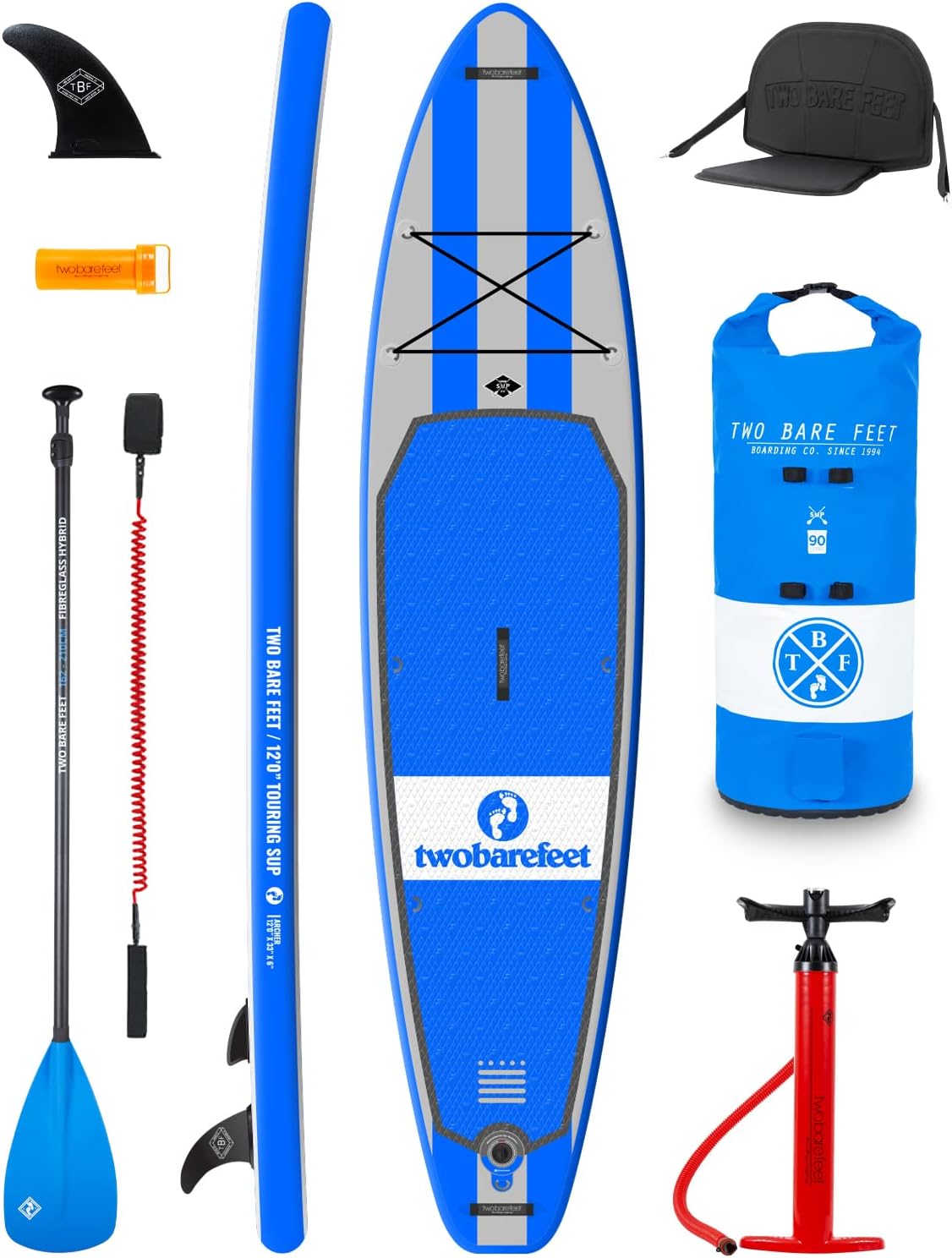 Two Bare Feet Archer 12'0" Touring Stand-Up Paddleboard - Inflatable ...