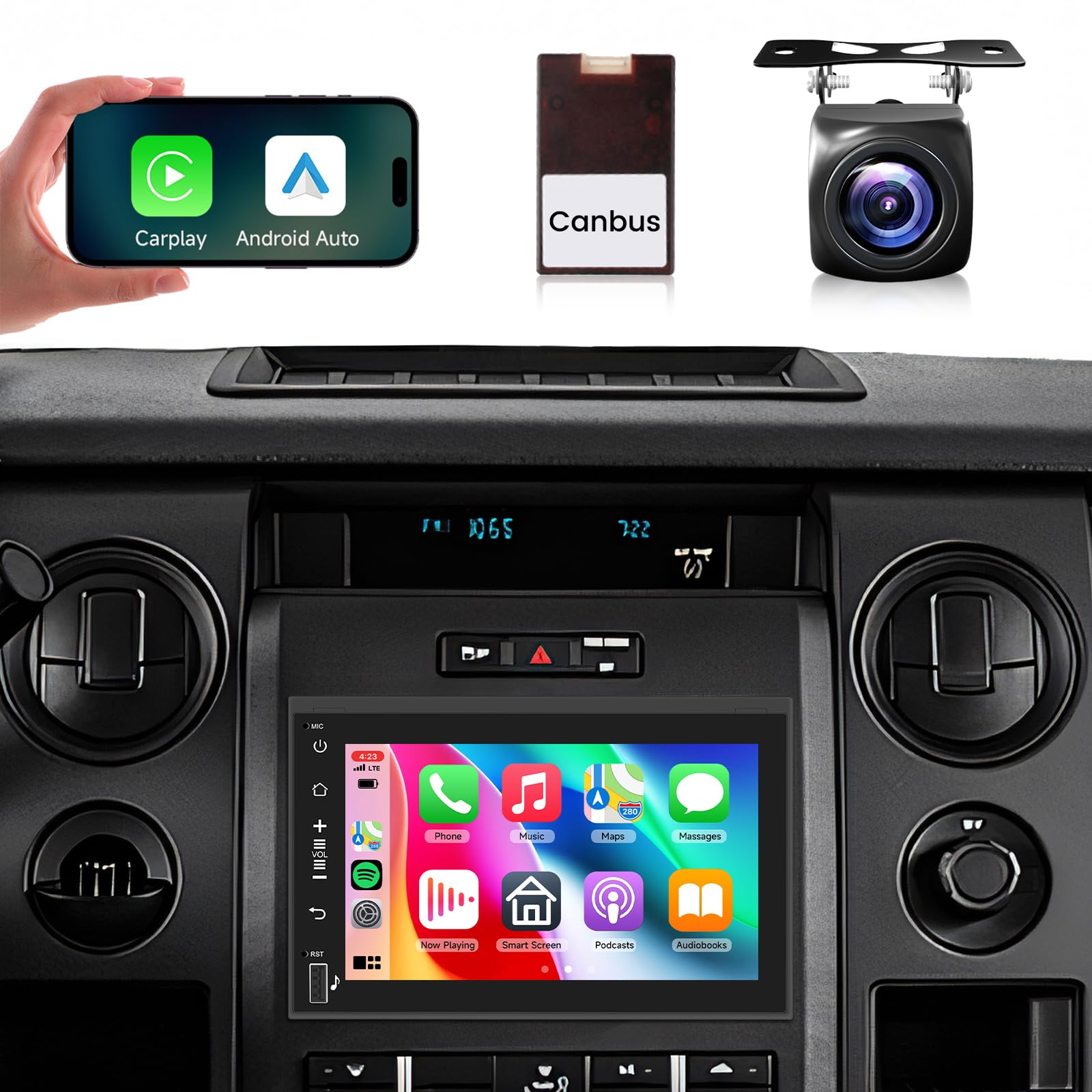 Amazon.com: 2+64G Android Car Radio Stereo for Ford F150 F250 F350 ...