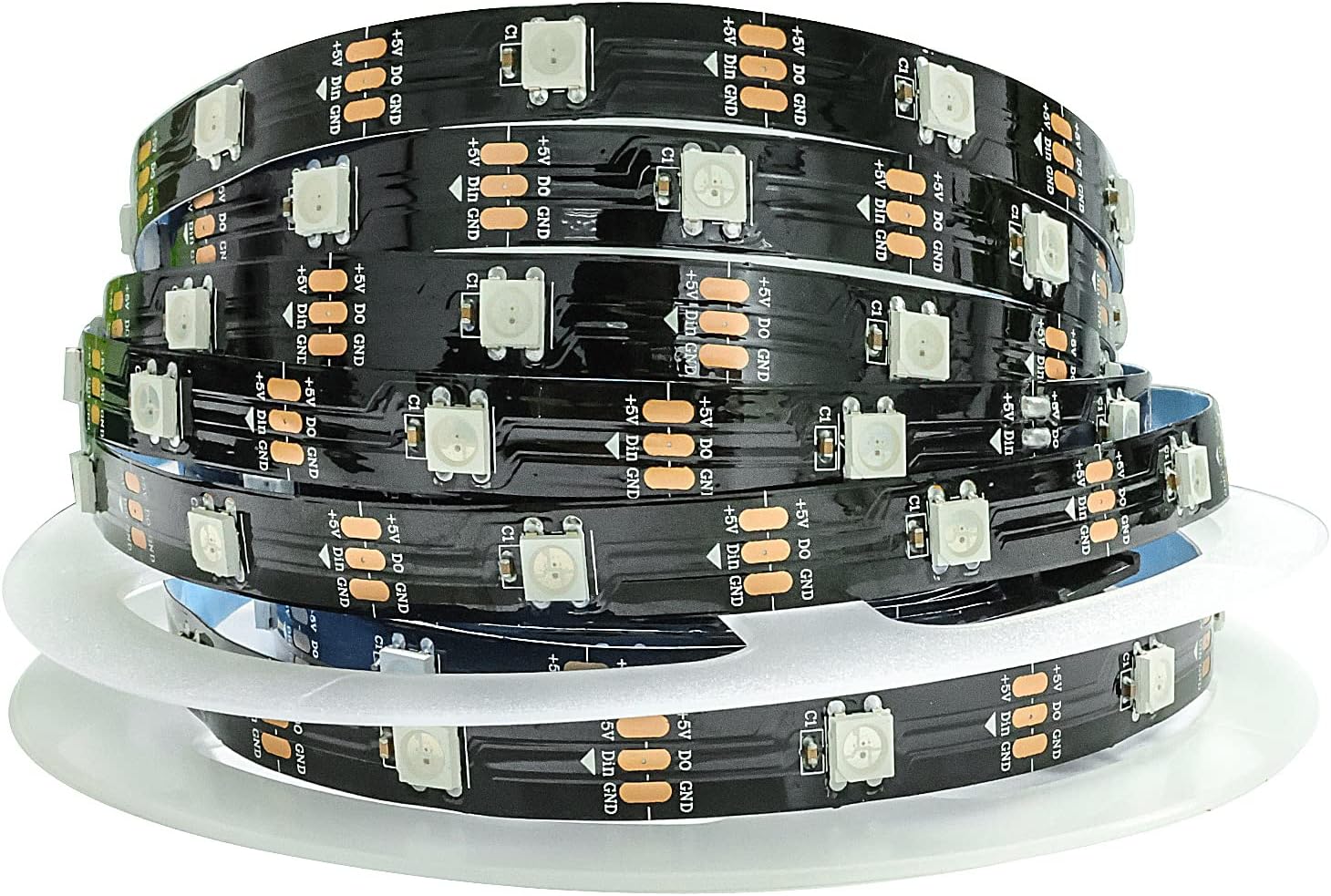 Tesfish WS2812B Striscia LED RGB Strisce LED Pixel 5m 5V 5050 300 LEDs ...