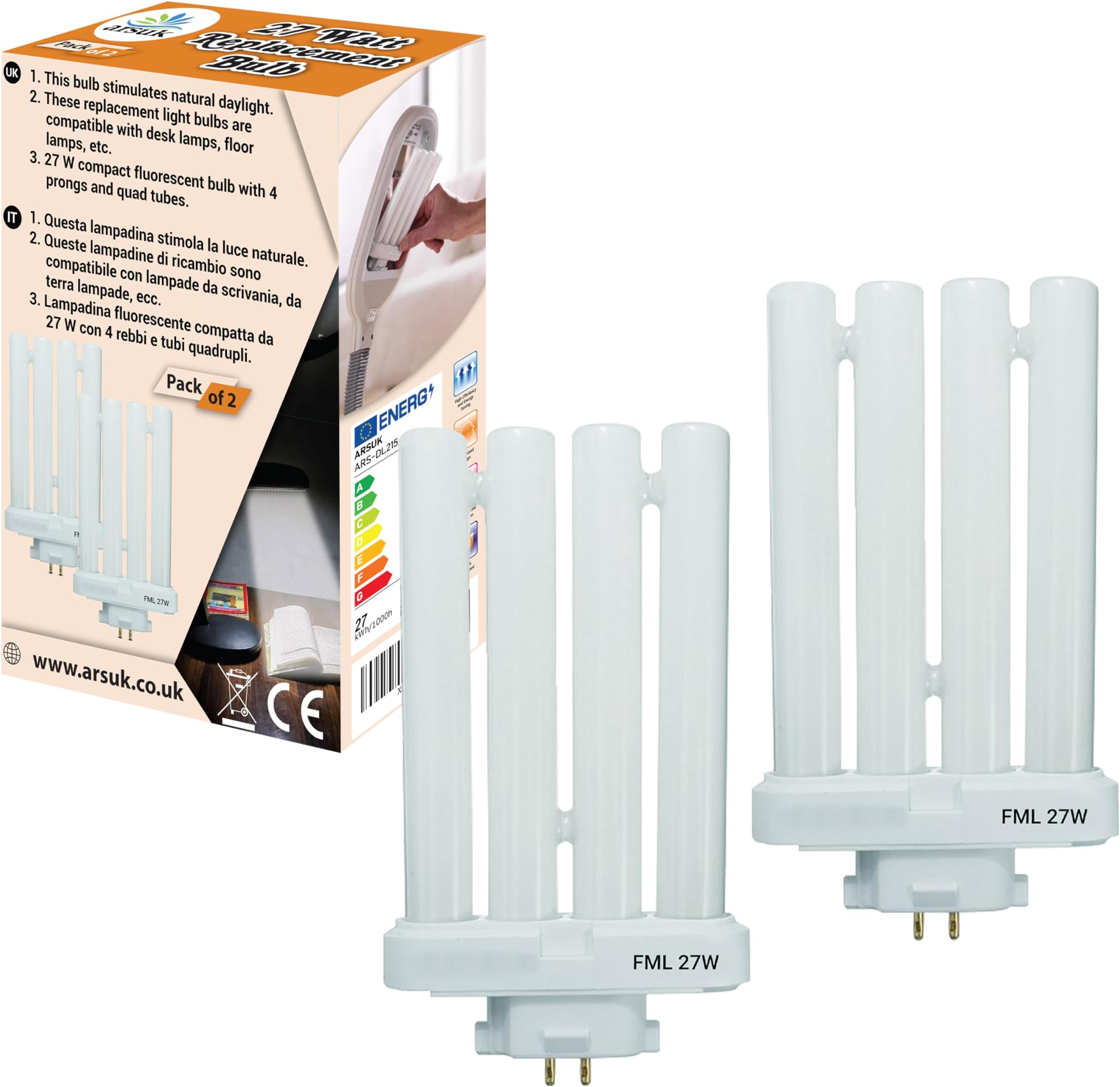 WYZBEN Bulb Replacement Lamp for Lights of America - FML-27EX-D (9024B ...