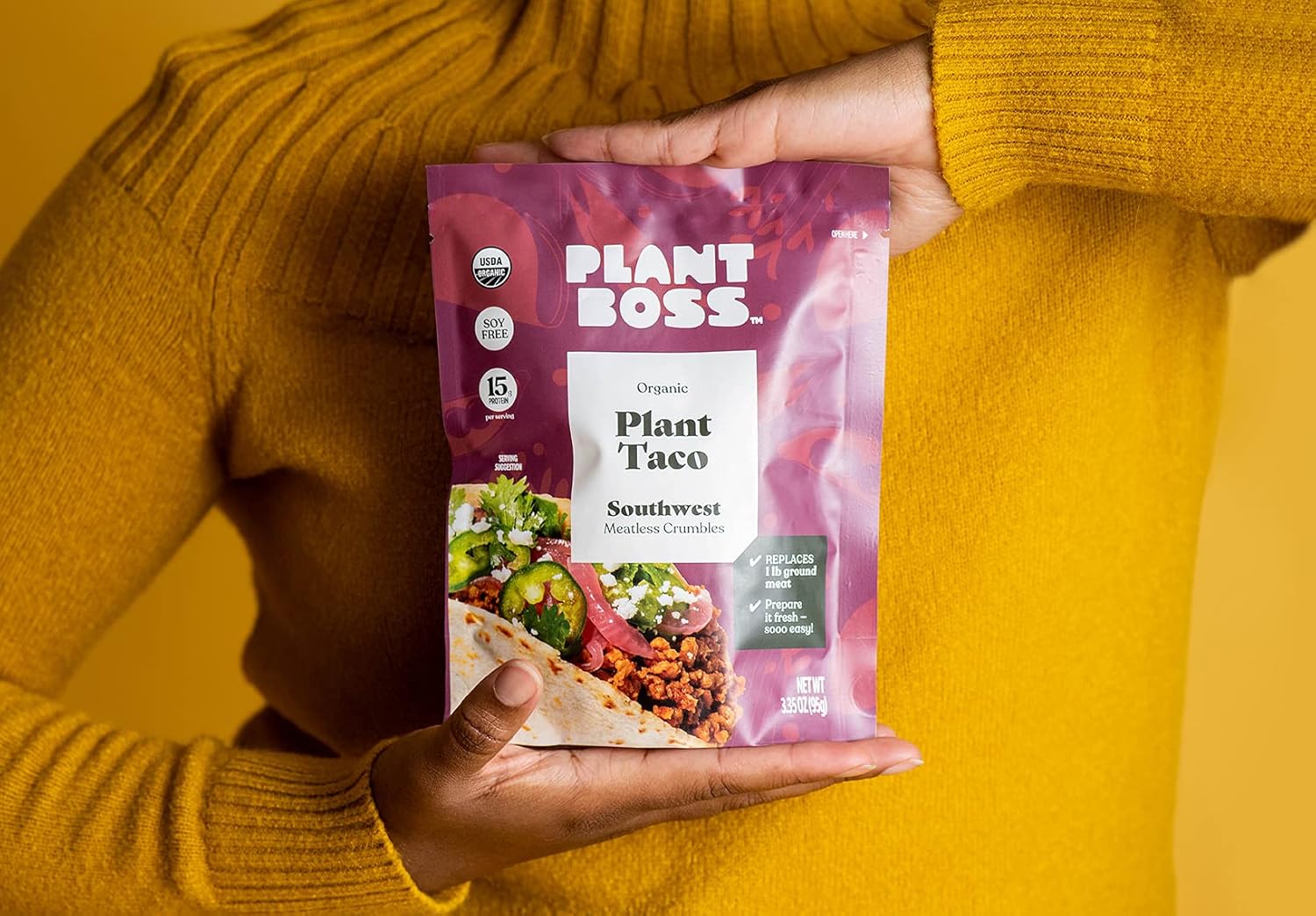 Plant Boss Crumbles orgánicos de Southwest Plant Taco sin carne bolsa ...