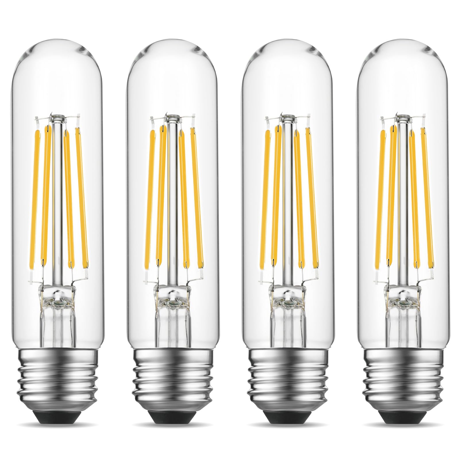 Gozelux Tubular Light Bulb 6W Equal E26 LED Bulb 60 Watt Dimmable Cool ...