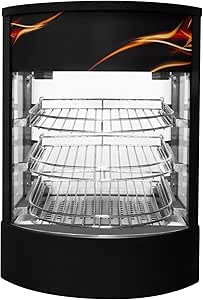 Food Warmer Cabinet Countertop Heated Glass Display Commercial Hot Food ...