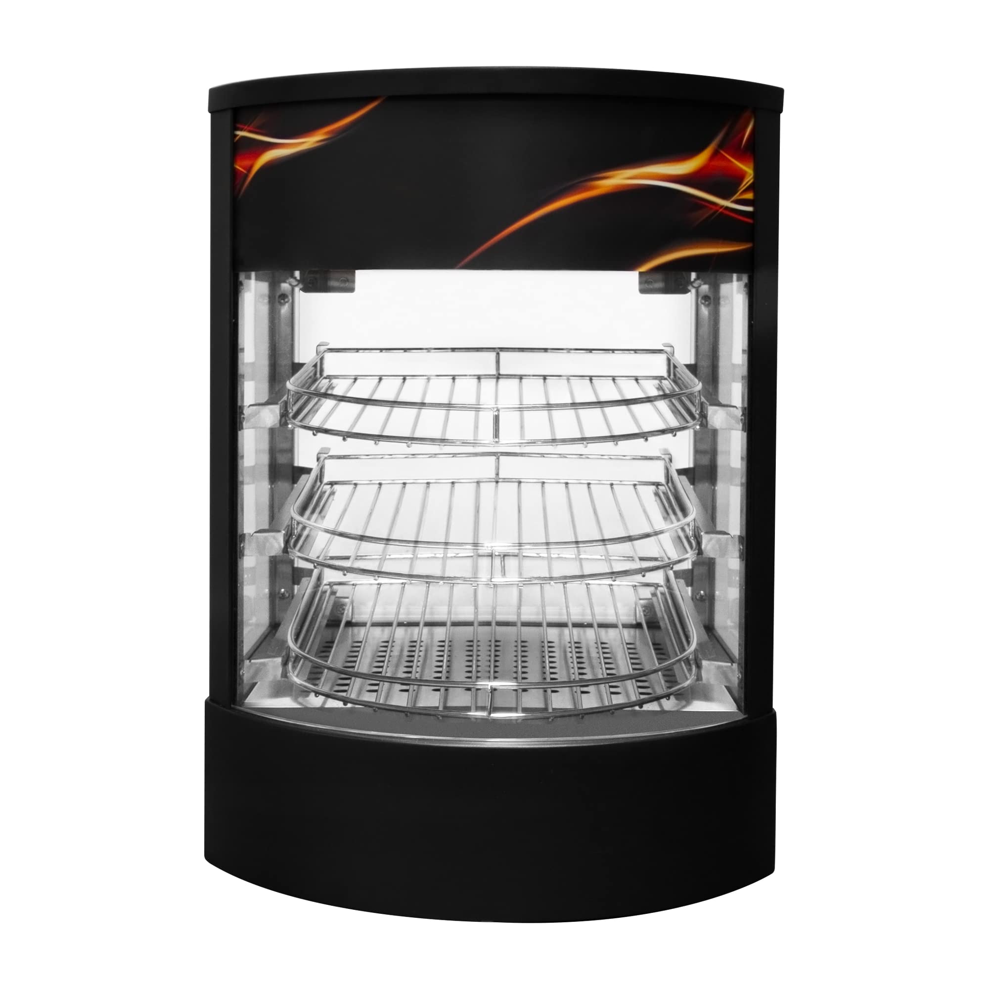 Food Warmer Cabinet Countertop Heated Glass Display Commercial Hot Food ...