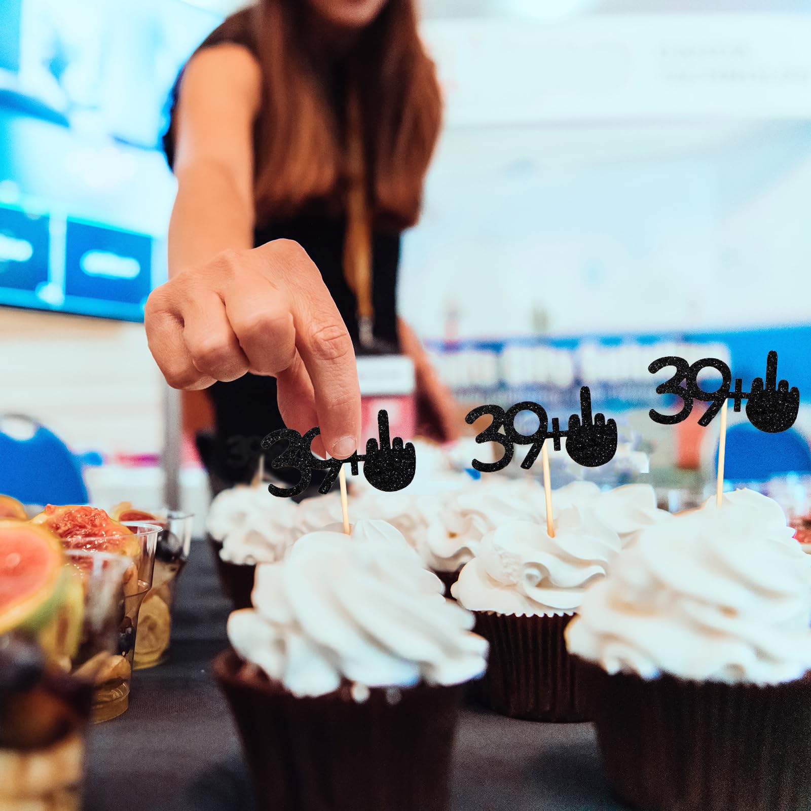 Snapklik.com : 24 Pieces 39 + 1 Cupcake Toppers Funny 40th Birthday ...