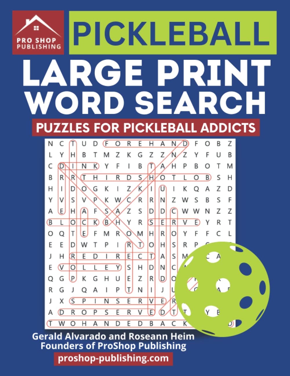 Pickleball Large Print Word Search: Puzzles For Pickleball Addicts ...