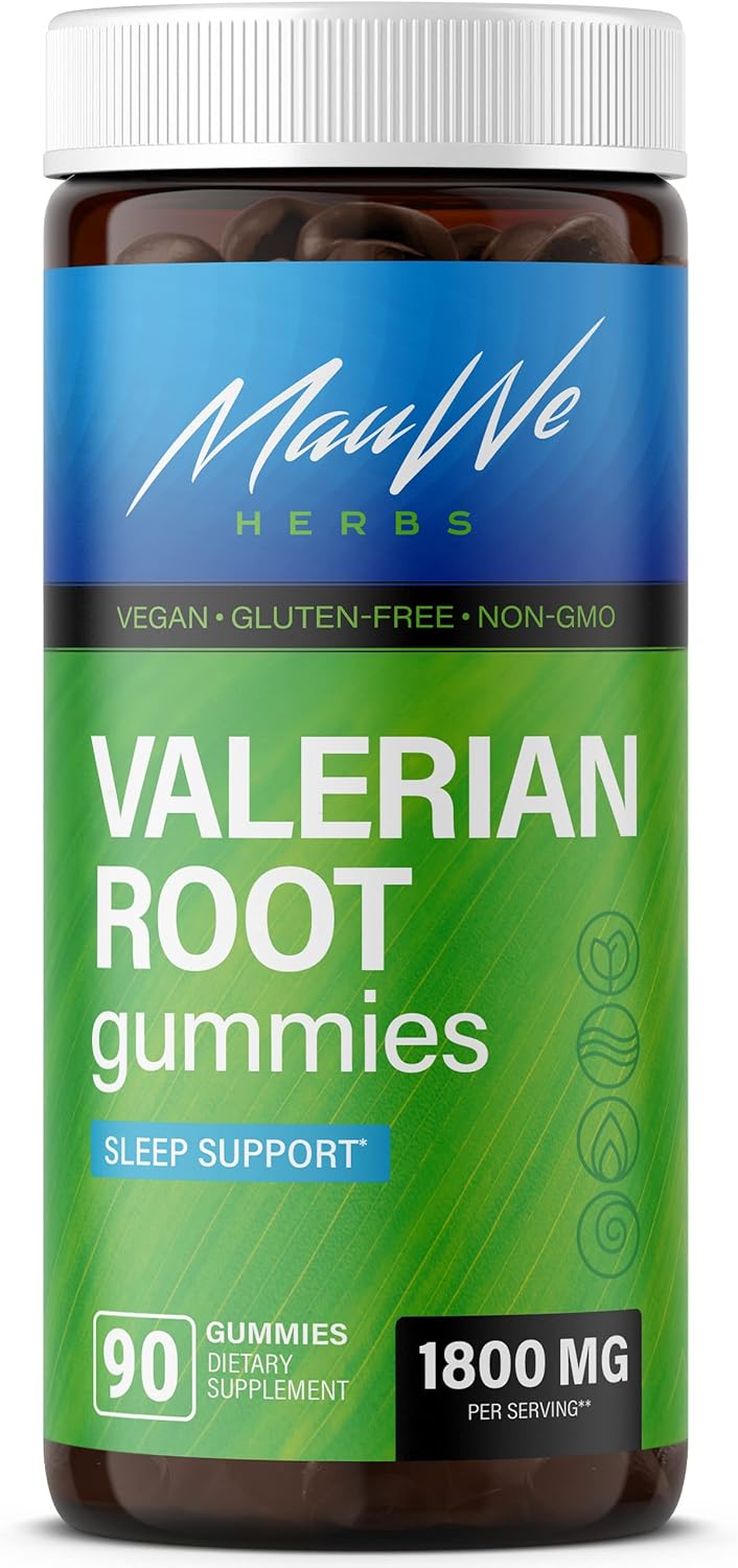 Amazon.com: Valerian Root Gummies 450mg - Organic, Natural, No Melatonin, Rest & Calmness ...