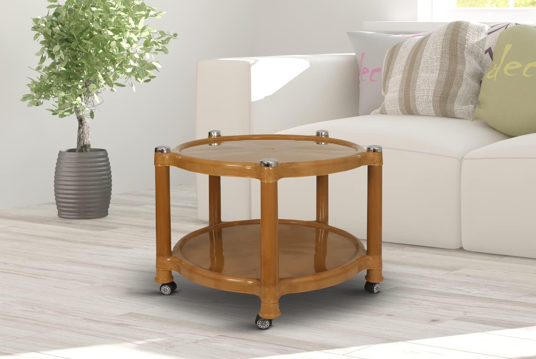 Prima 5008 Center Trolley Coffee Table/Tea Table/Teapoy for Home ...