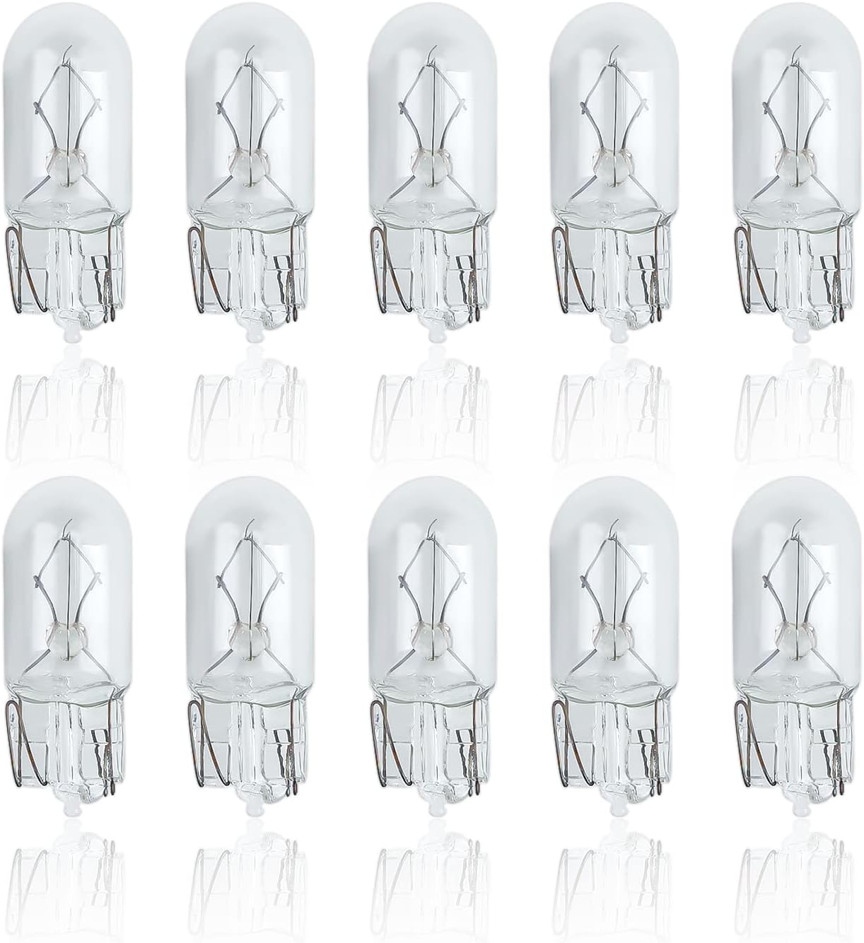 Aimfact 10 Pack W5W Bulbs, 501 LED Bulbs T10 LED Bulbs Versatile 12V 5W ...