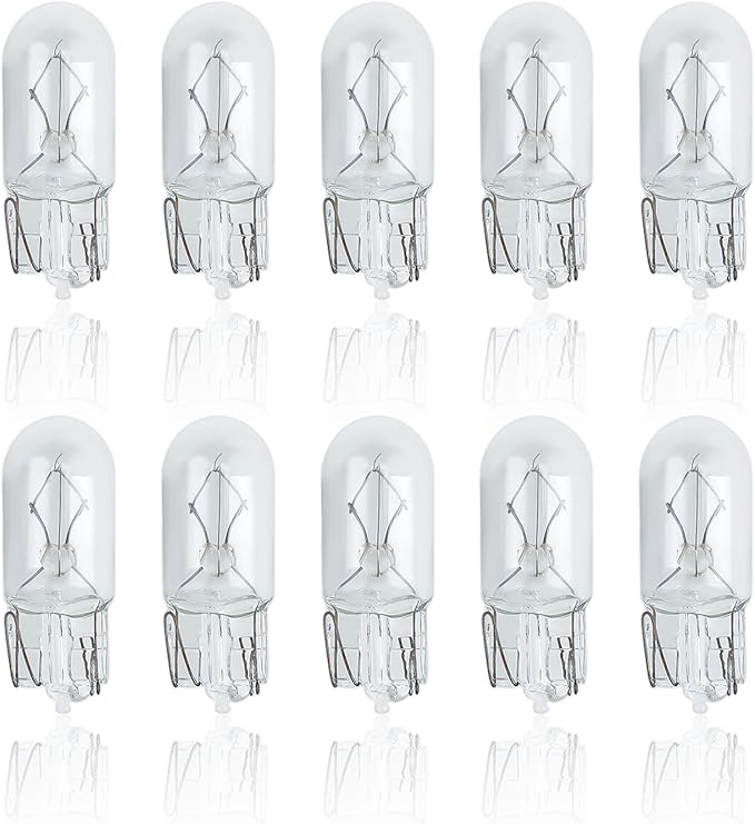 Aimfact 10 Pack W5W Bulbs, 501 LED Bulbs T10 LED Bulbs Versatile 12V 5W ...