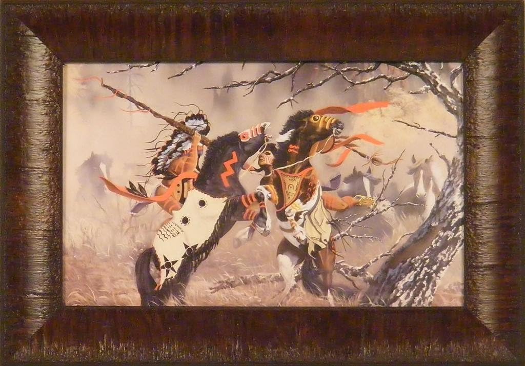 Amazon.com: Conflict by Ray Whitson 11x15 Native American Warriors ...
