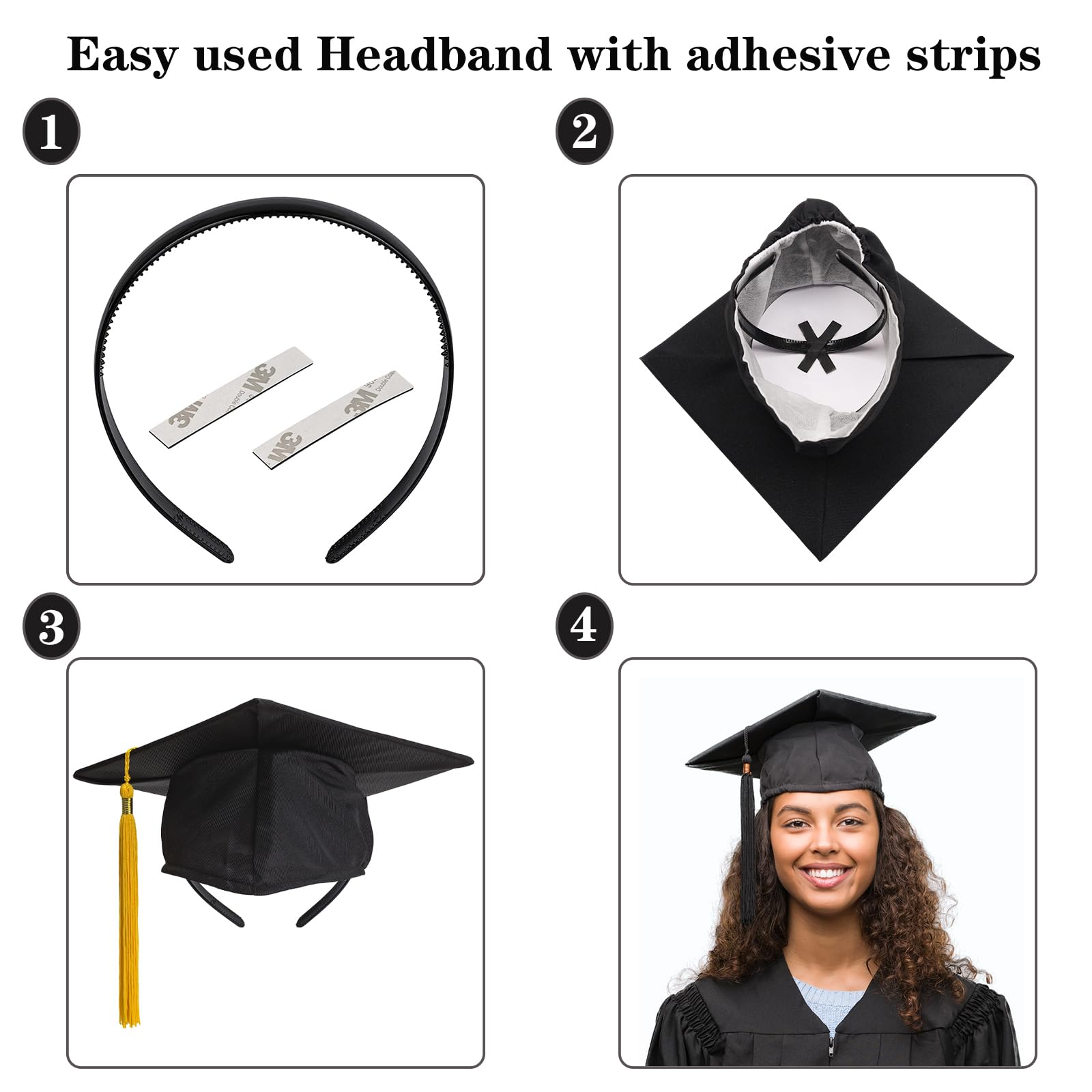 Snapklik.com : SONSIL Graduation Cap Headband