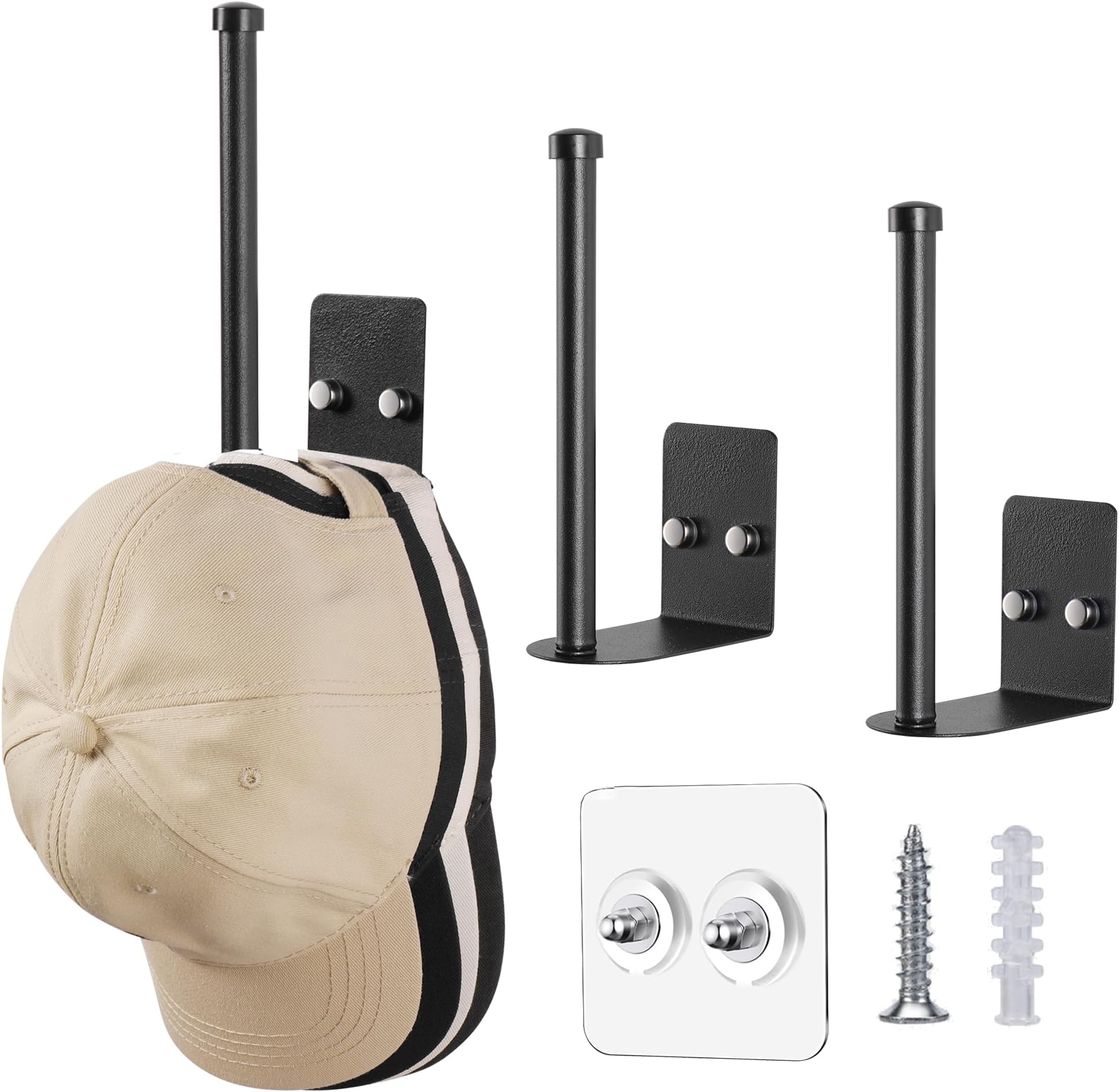 Amazon.com: Durmmur 2 Pack Hat Racks for Baseball Caps, Hat Organizer ...