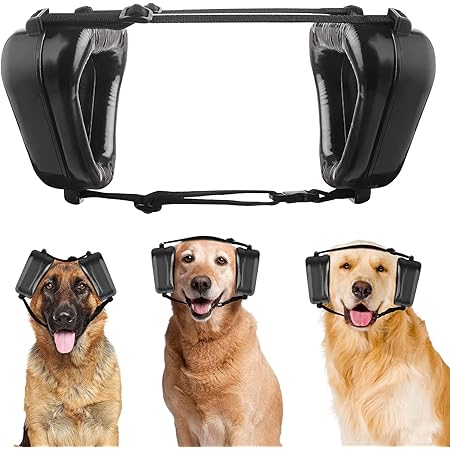 Amazon.com: Mutt Muffs DDR337 Hearing Protection for Dogs, Black, Large ...