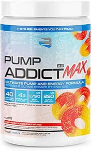 Believe Supplements - Pump Addict Max Pre-Workout Powder - Enhanced ...