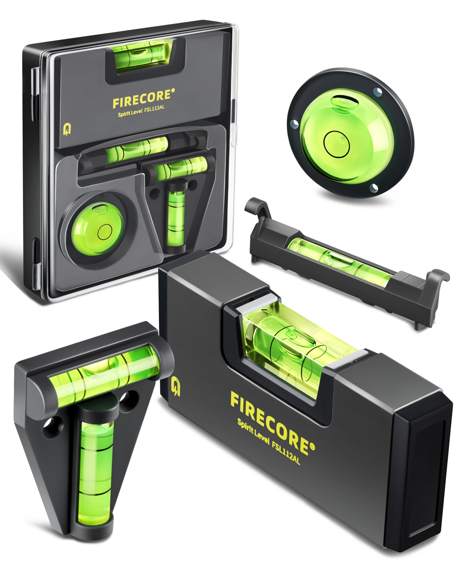 Snapklik.com : Leveler Tool, 4-in-1 Small Level Set, Torpedo Level ...