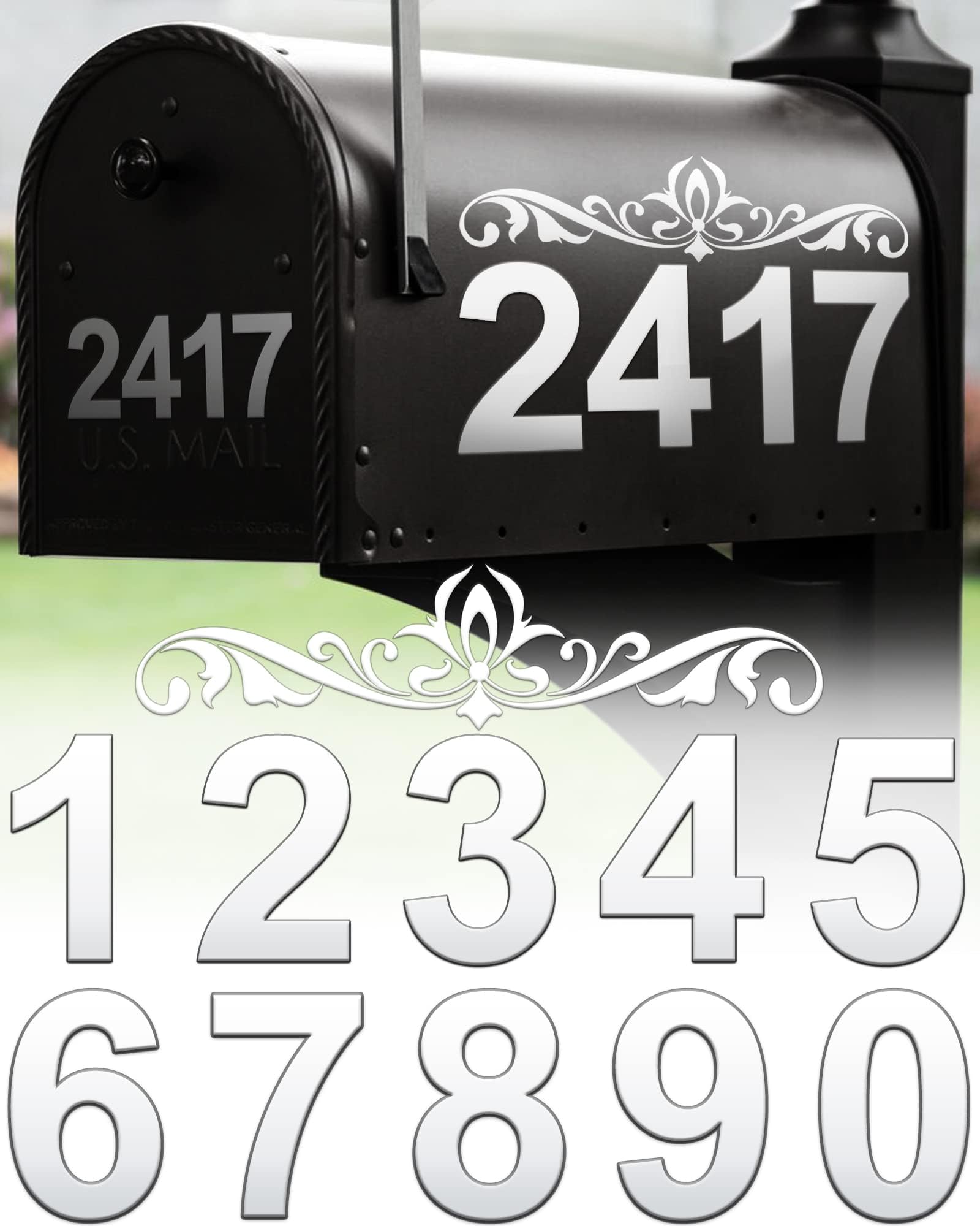 Amazon.com: Reflective Mailbox Numbers for Outside - 30 Pcs Waterproof ...