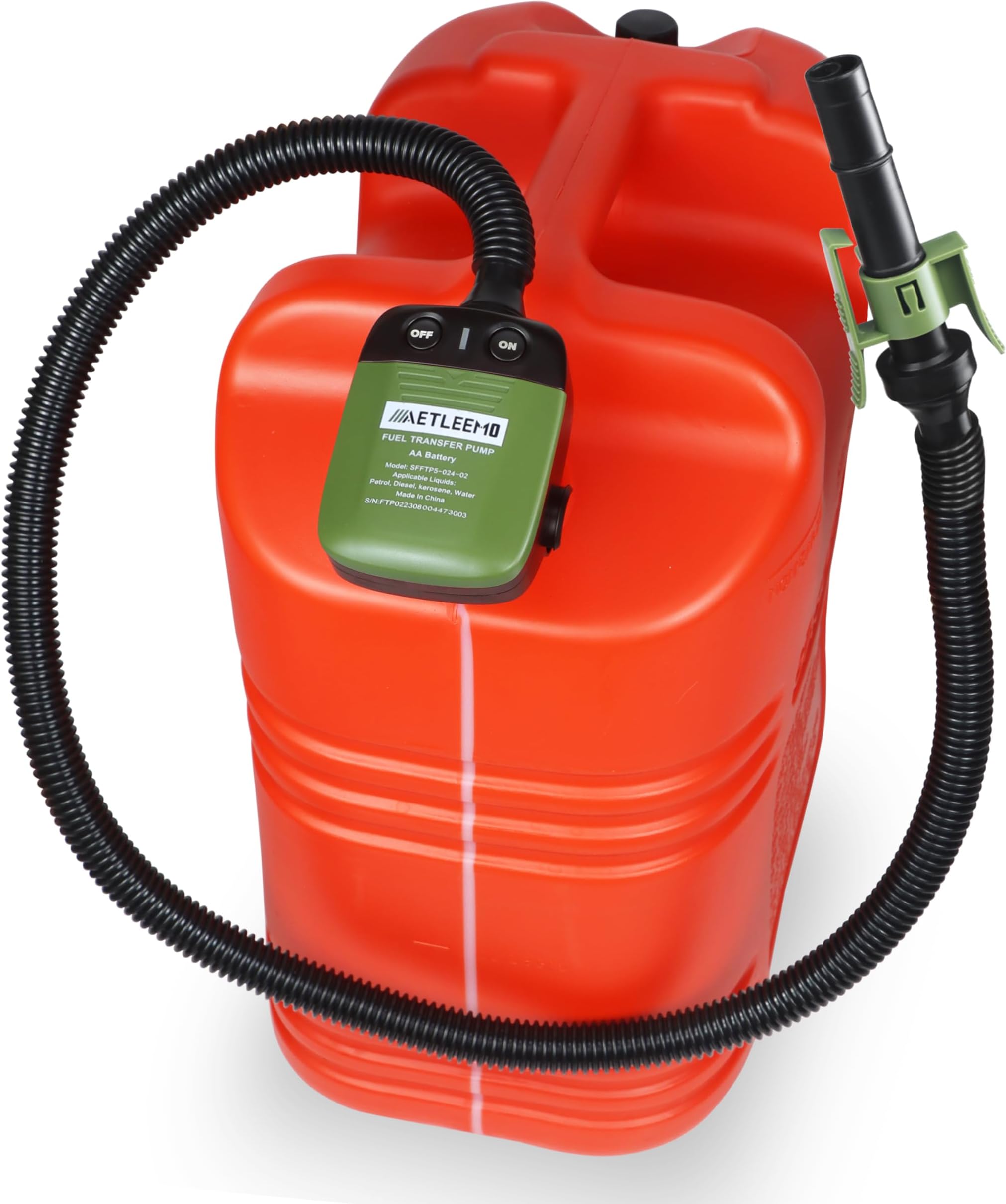 Amazon.com: EZ-POUR Automatic Fuel Transfer Pump Battery Powered - with ...