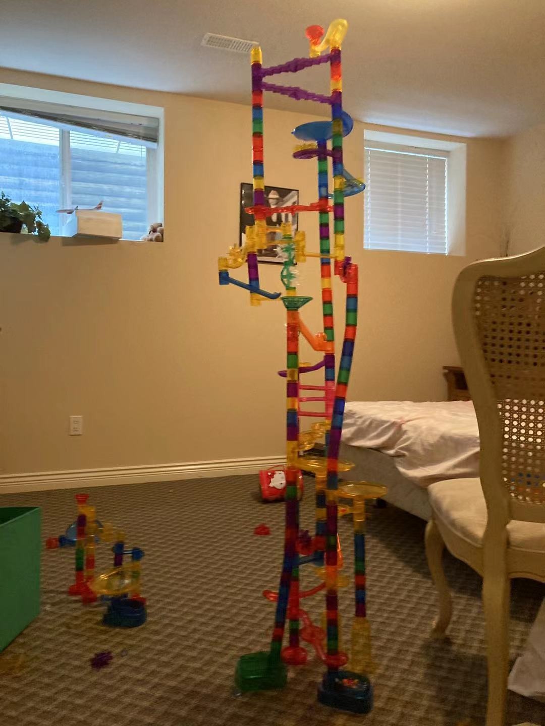 Marble Genius Marble Run Starter Set - 130 Complete Pieces (80 ...