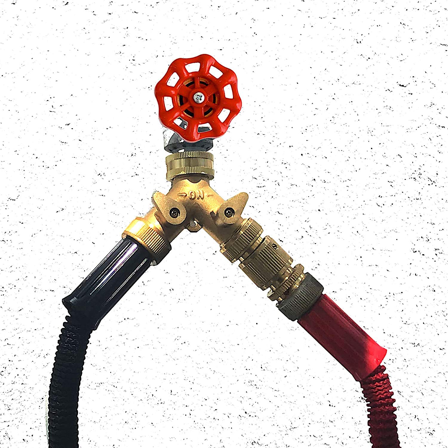 Snapklik.com : Heavy Duty Brass Y-Hose Splitter Garden Hose 2 Way ...
