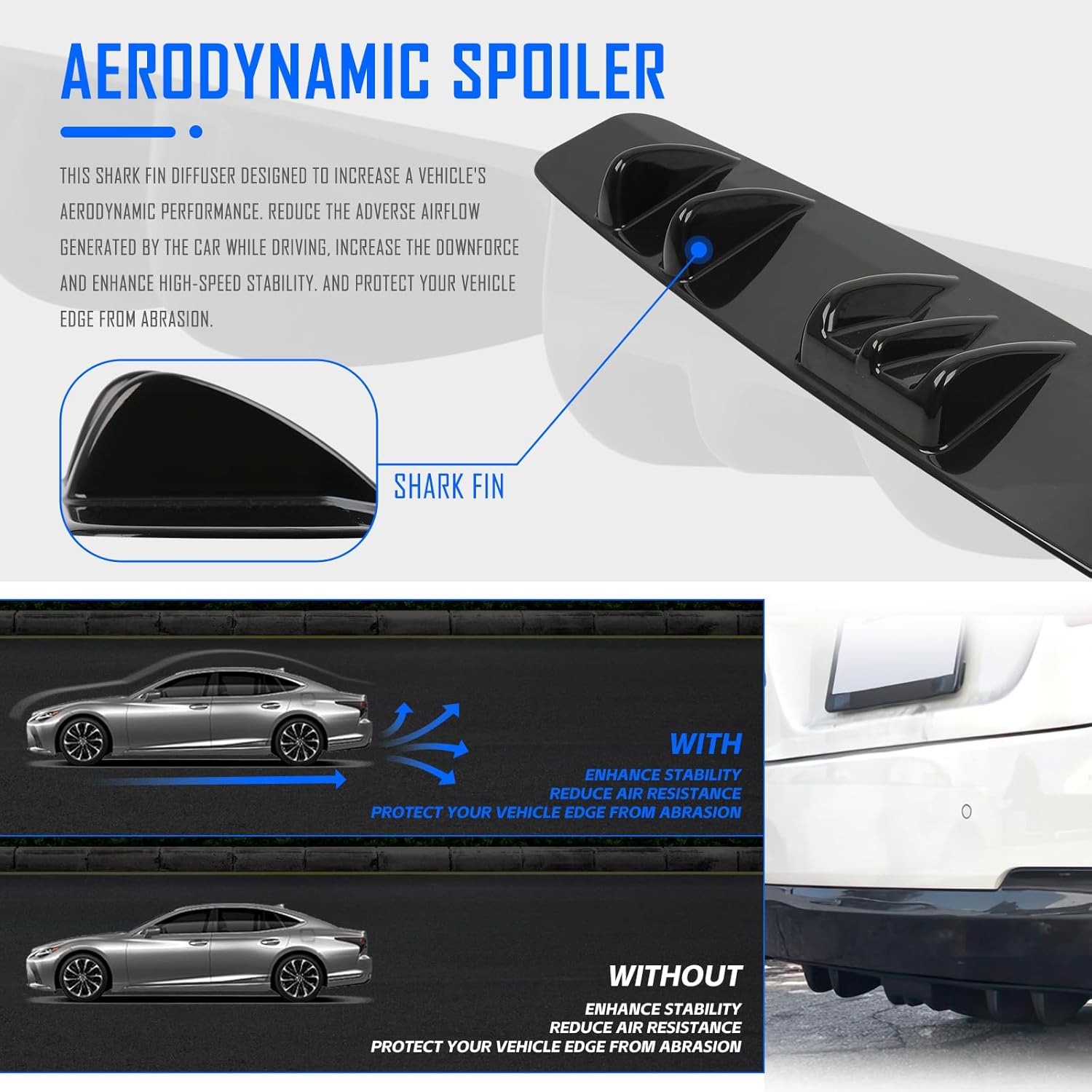 33 Car Rear Bumper Lip, Universal Rear Diffuser Philippines | Ubuy