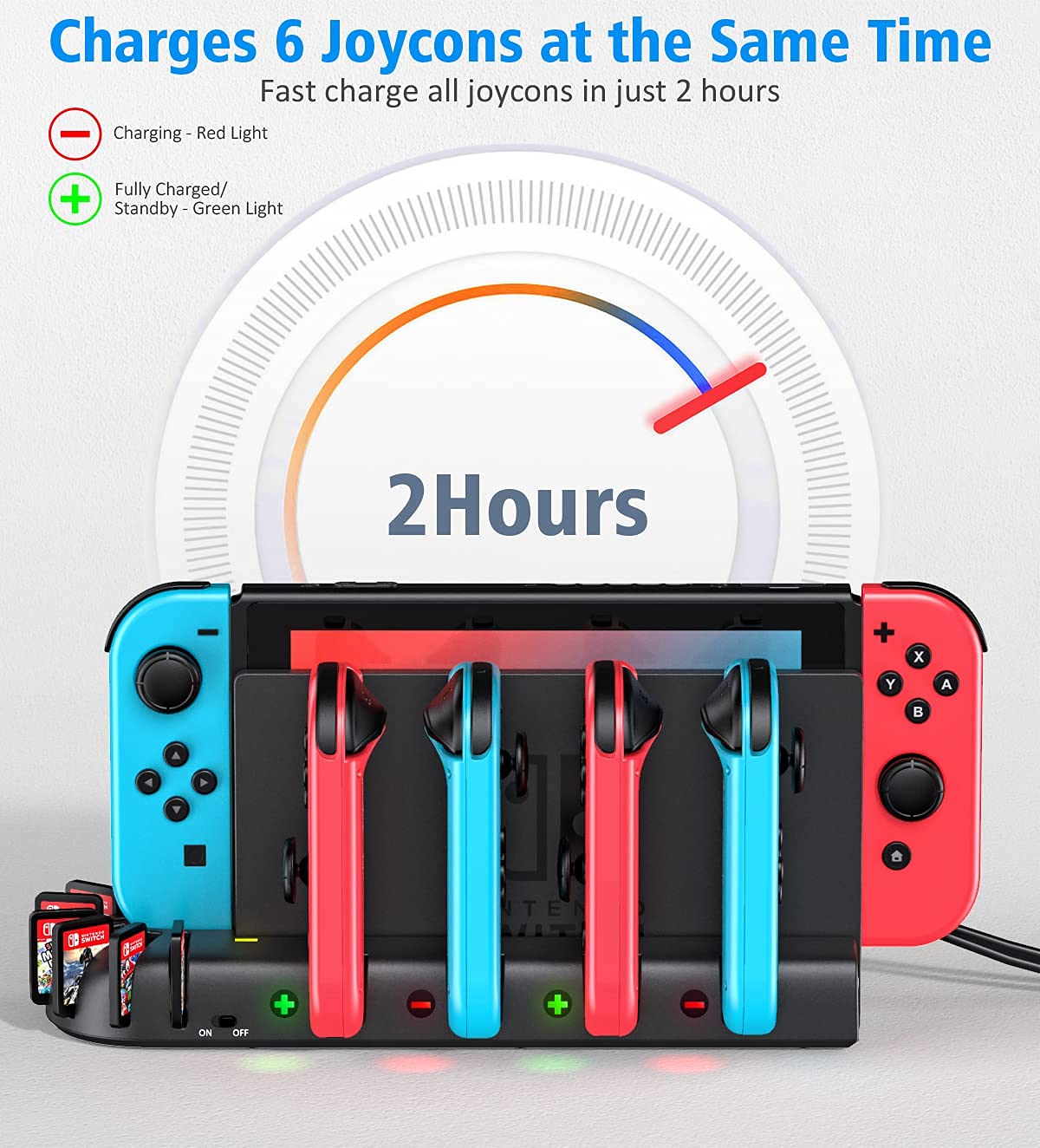 KDD Switch OLED Controller Charger for Nintendo Switch/Switch OLED ...