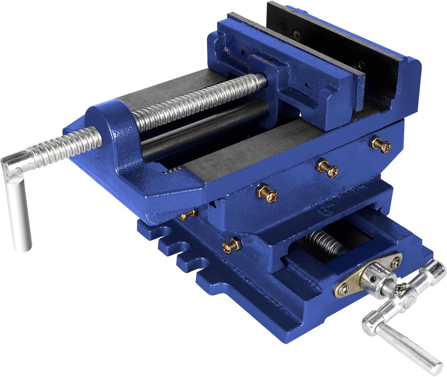 6" Cross Slide Drill Press Vise, 6 Inch Jaw Width, Drill Press Milling ...