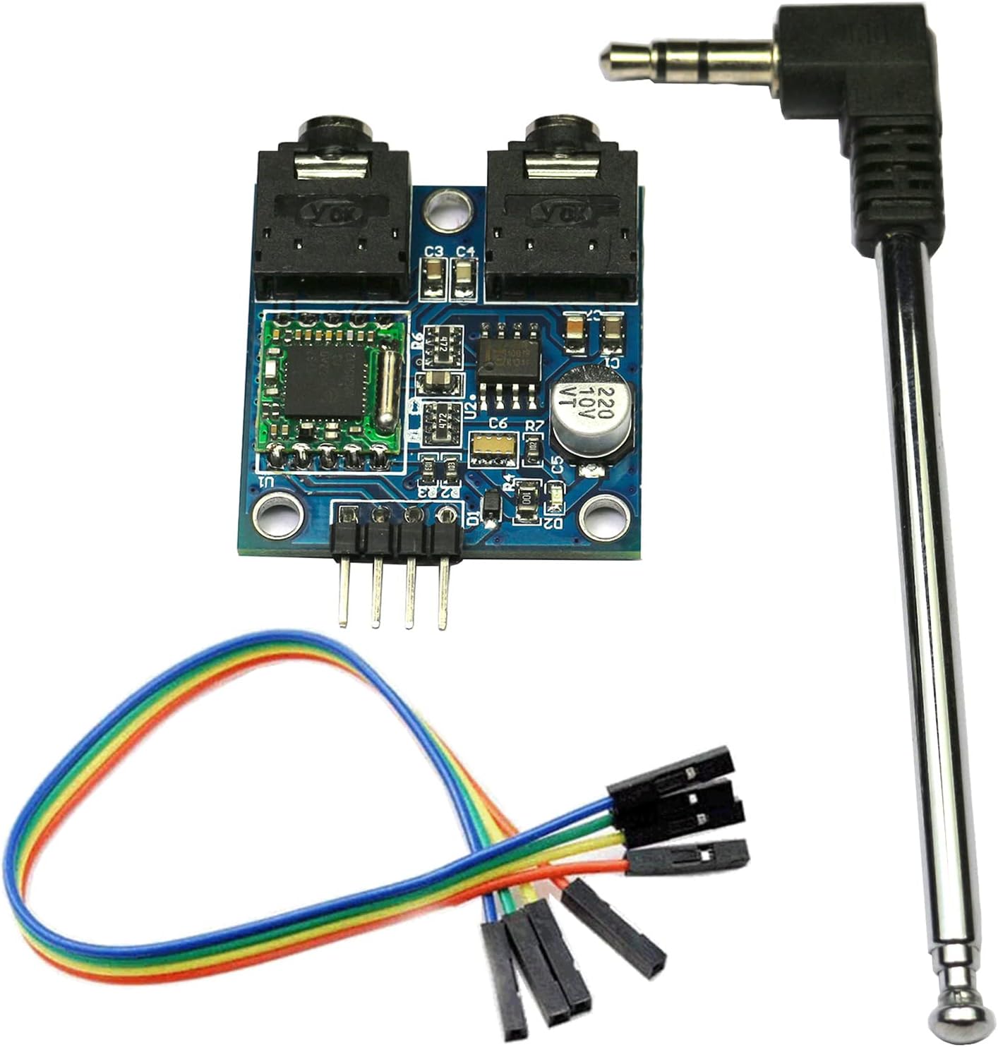 AIHJCNELE TEA5767 FM Stereo Radio Module for Arduino Raspberry Pi 5V ...