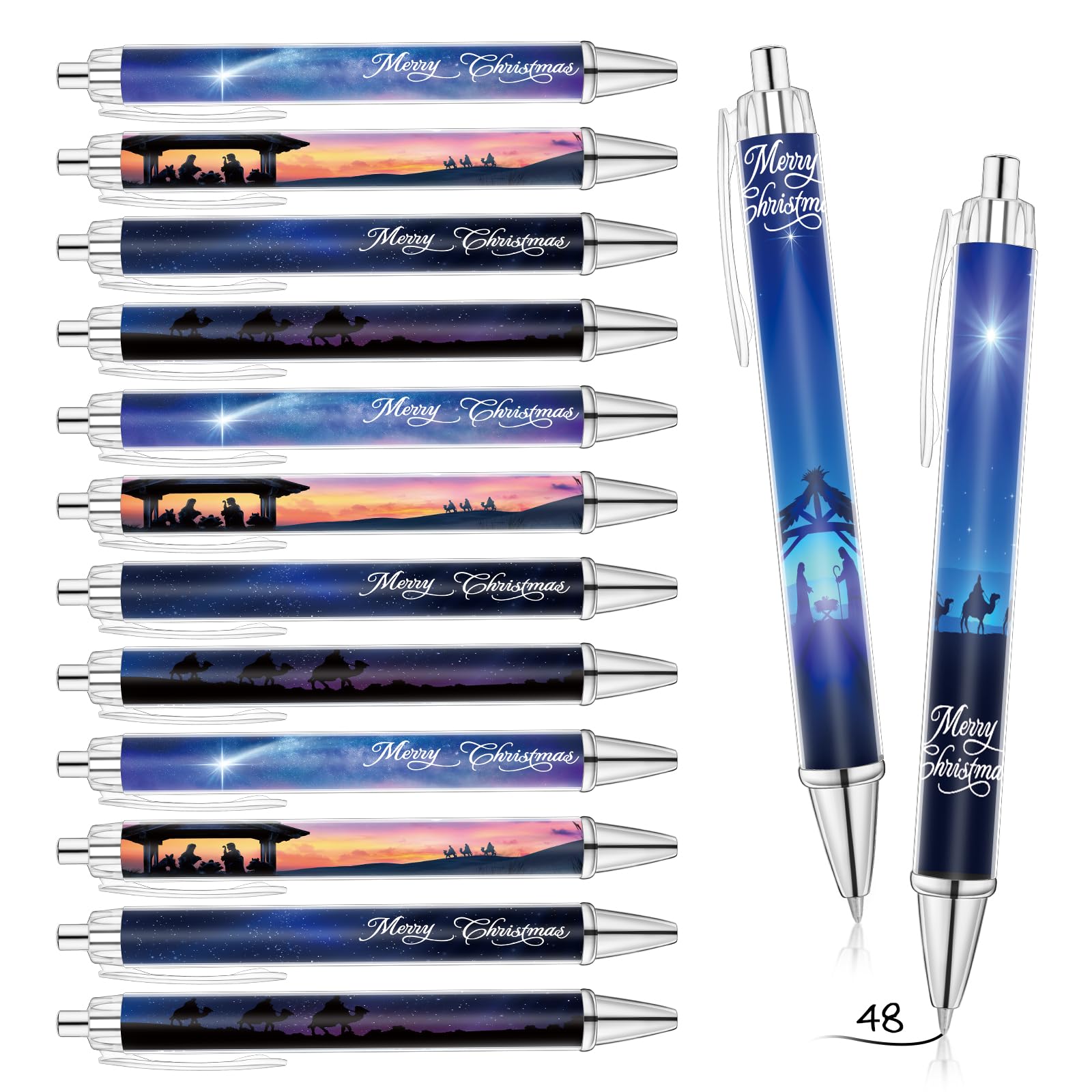 Snapklik.com : Yeaqee 48 Pcs Christian Pens Bulk Bible Verse Religious ...