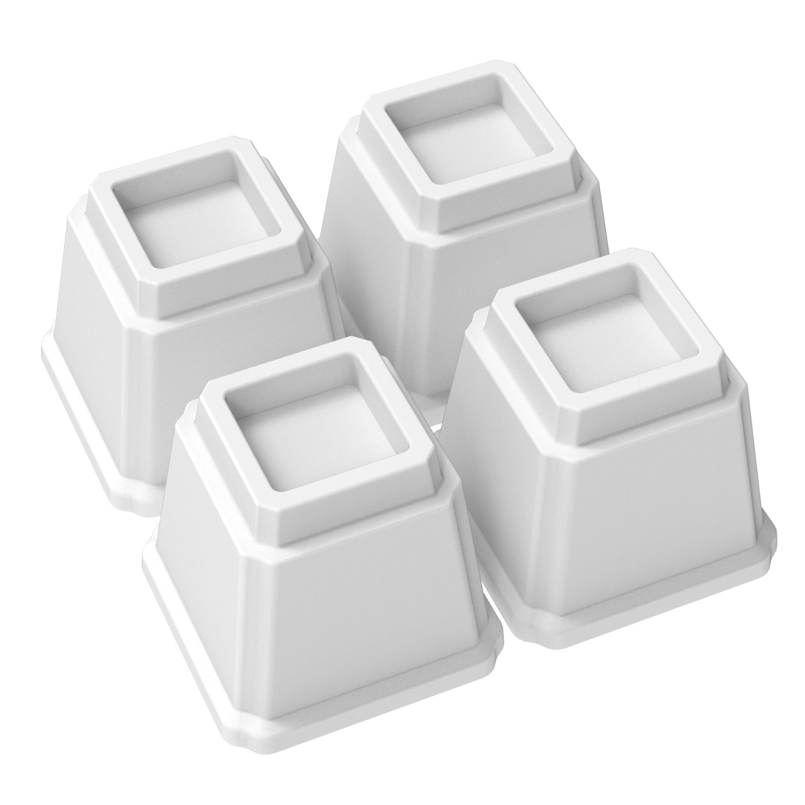 Amazon.com: Napnapday Bed Risers 5 Inch Heavy Duty 4 Pack Bed Furniture ...