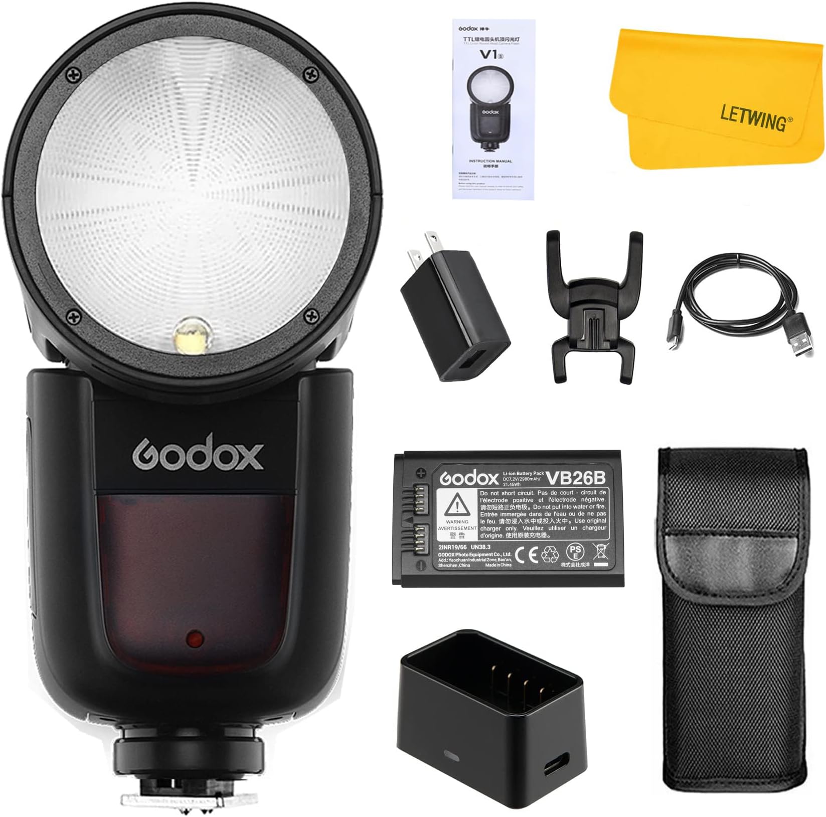 Amazon.com : GODOX V100 S GODOX Flash for Sony – Global Shutter ...