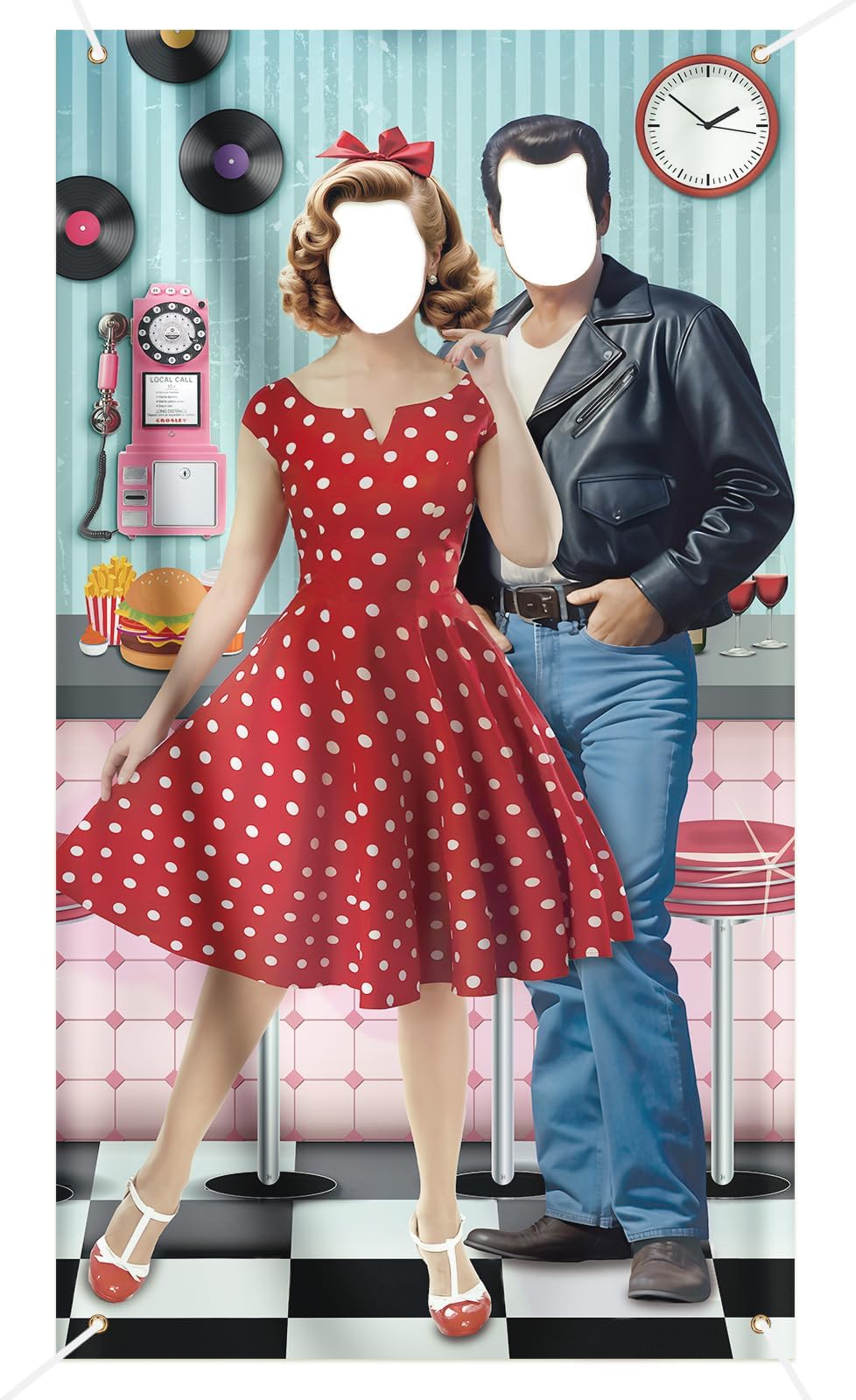 Amazon.com: SP11021 Jukebox 1950s 50s Vintage Prop Cardboard Cutout ...