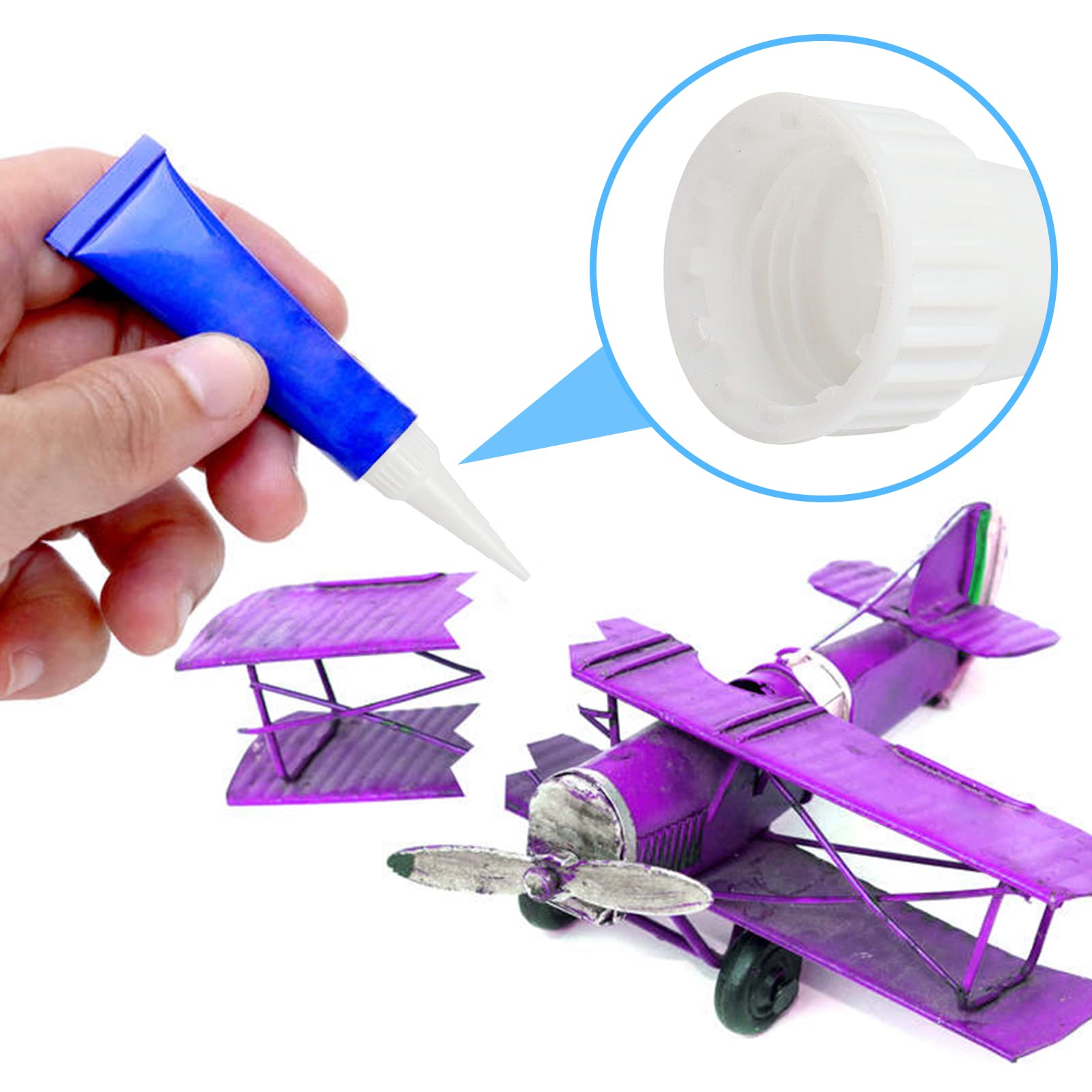 Buy Hapy Shop 40 Pieces Snip Tip Applicator Tips Cap for E6000 Craft ...