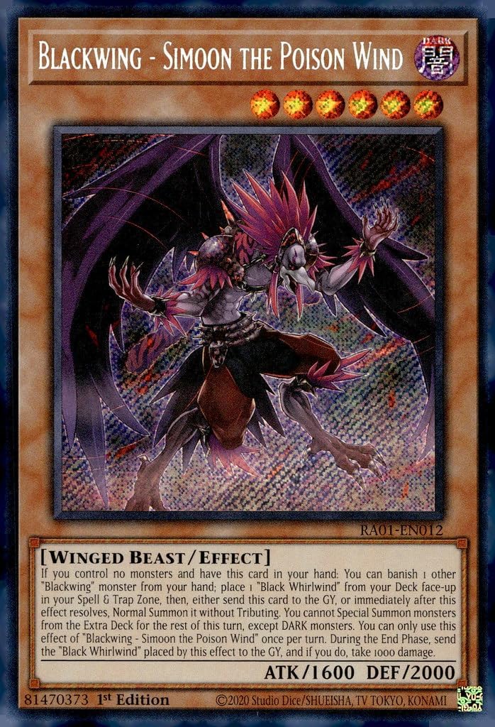 Amazon.com: Blackwing - Simoon The Poison Wind (Secret Rare) - RA01 ...