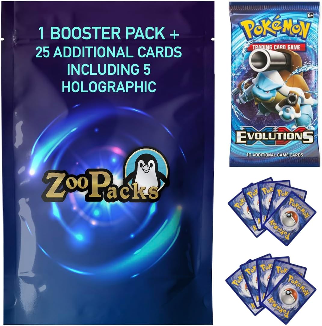 Amazon.com: Zoo Packs Mystery Treasures TCG Trading Card Pack Beginner ...